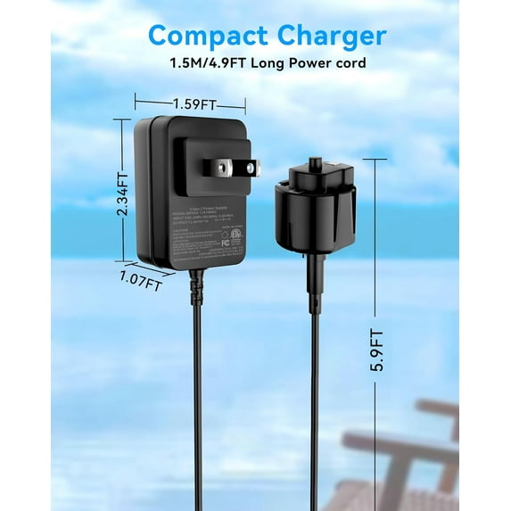 LINYAN-Replacement Vacuum Parts Power Cord for Max Cordless Vacuum ...