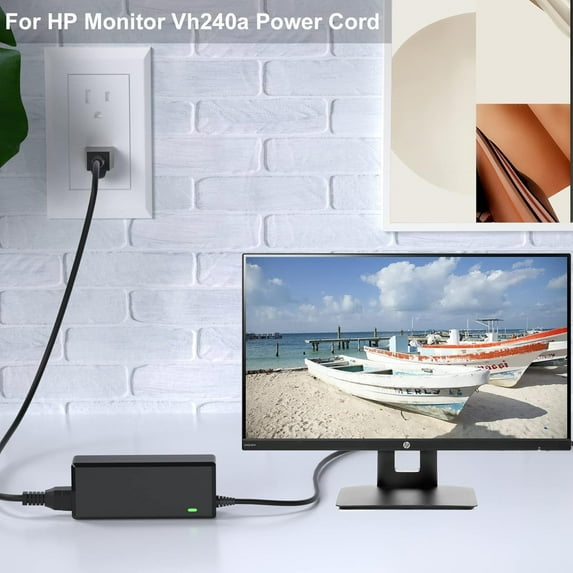 LINYAN-Replacment for HP Monitor VH240A Power Cord 19V Compatible with ...