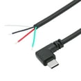 LINYAN-Short Right Angle USB C to 4 Pin Bare Wire Open End Wire 11inch ...