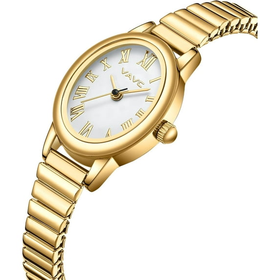 LINYAN-Small Gold Watches for Women,Analog Womens Watch with Stainless ...