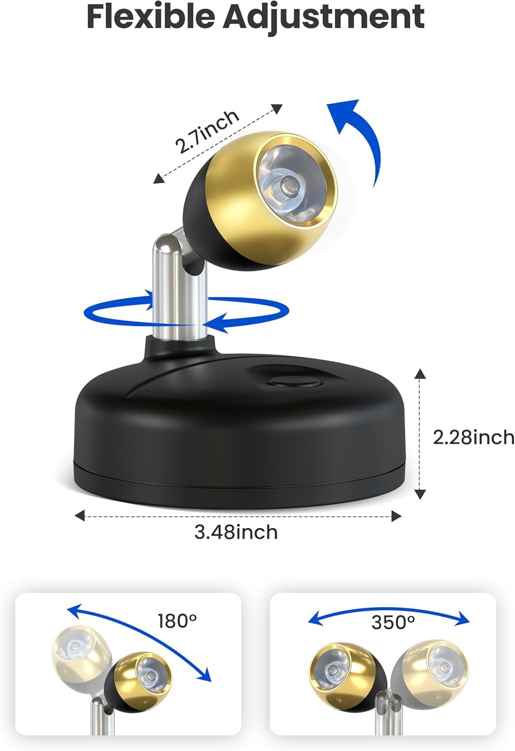 LINYAN-Spot Lights Indoor with Remote: Battery Operated Uplighting, Led ...