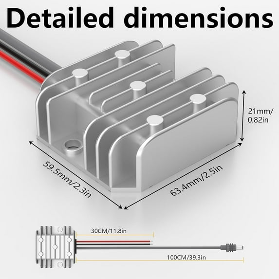 LINYAN-Starlink Mini 12V Adapter Converter with DC Power Cord - 12V/24V ...