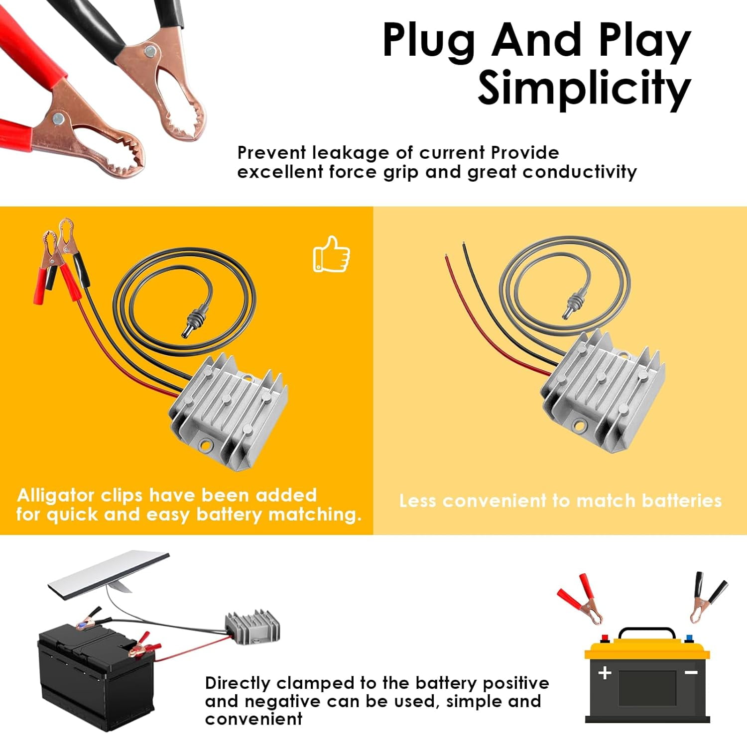 LINYAN-Starlink Mini 12V Adapter DC Step Up Converter with Clip, 10-16V ...