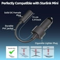 LINYAN-Starlink Mini Cigarette Lighter Adapter, Starlink Mini 12 Volt ...