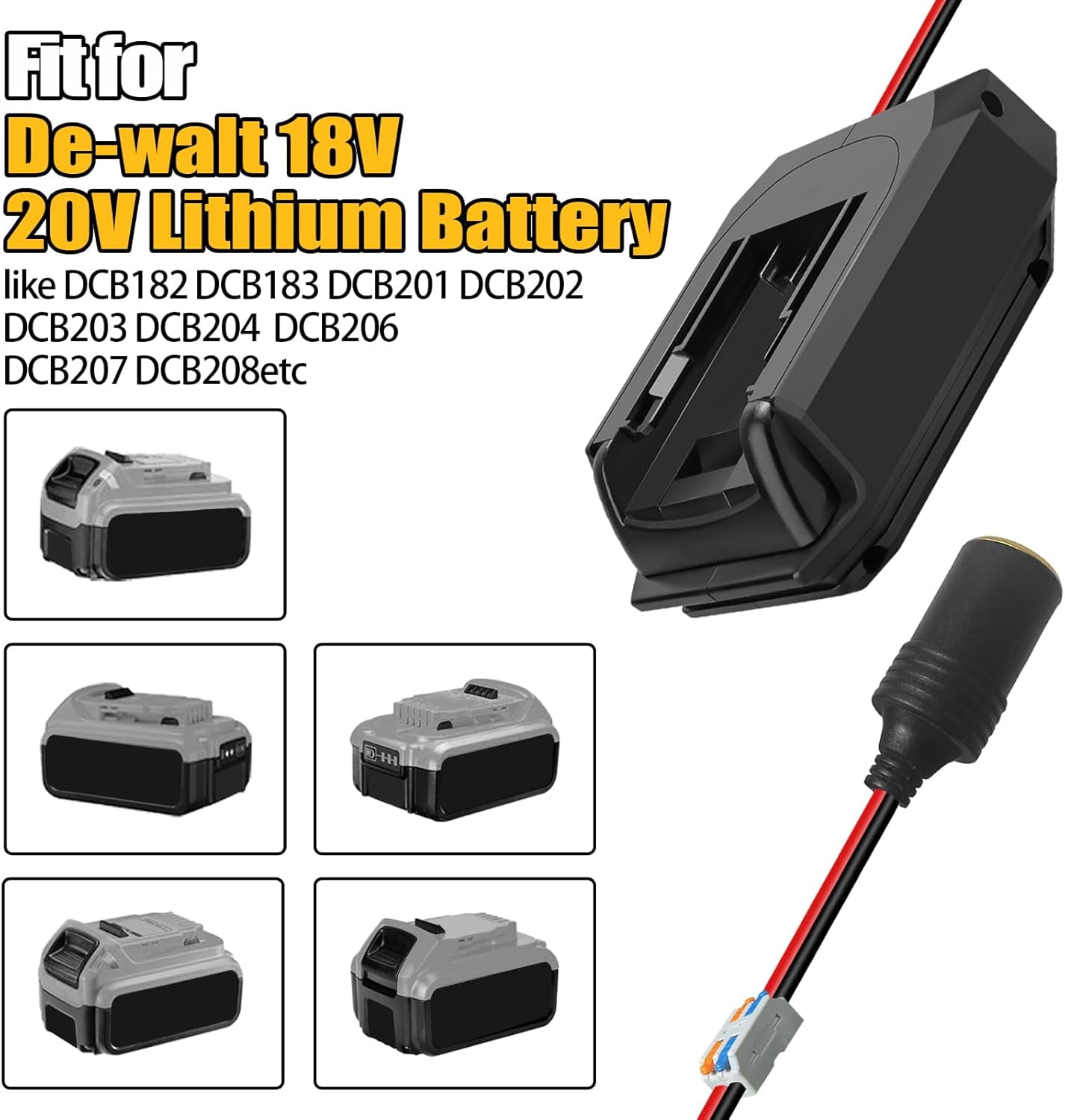 LINYAN-Step Down Converter for Dewalt 20V to12V Power Wheels Battery ...