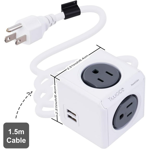 LINYAN-Surge Protector Power Board, 4 - Outlet Extender Multi - Plug ...