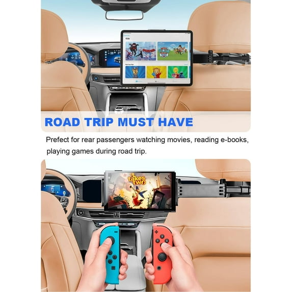 LINYAN-Tablet Holder for Car Headrest, iPad Holder Car Backseat Mount ...