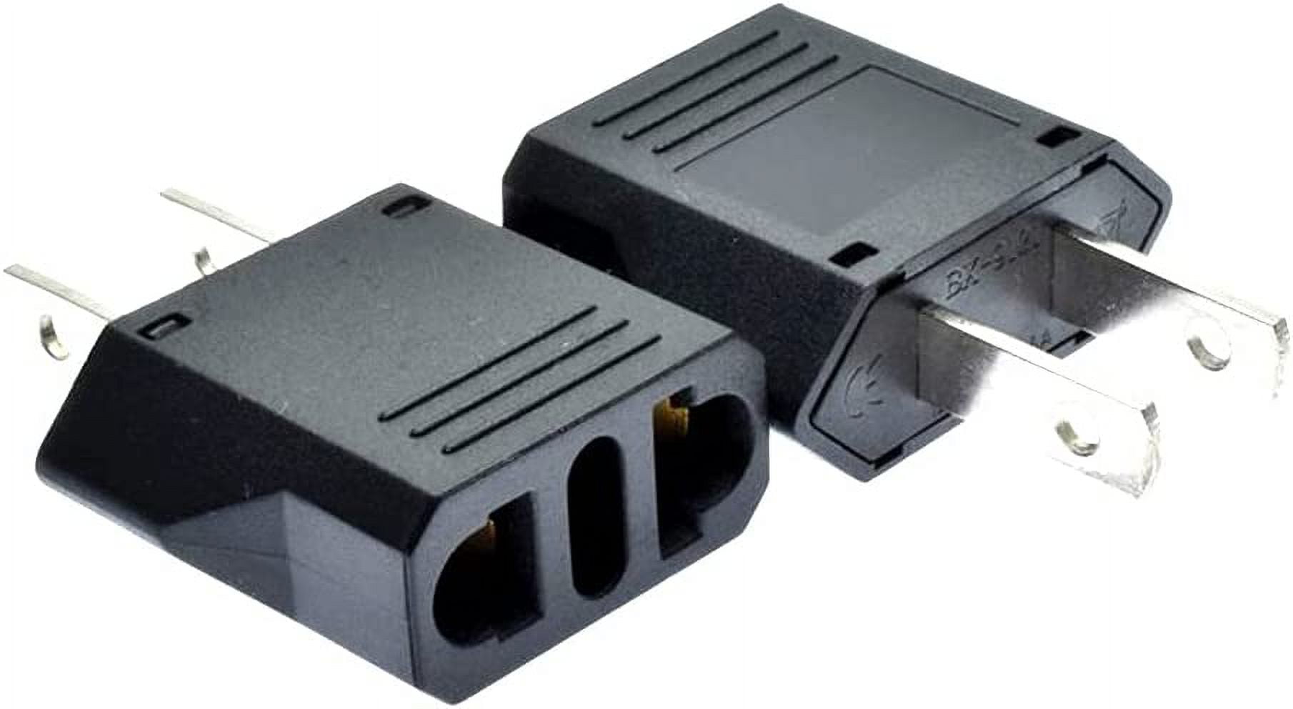 LINYAN-US Plug Adapter, EU AU CN to US America Travel Plug Adapter AC ...