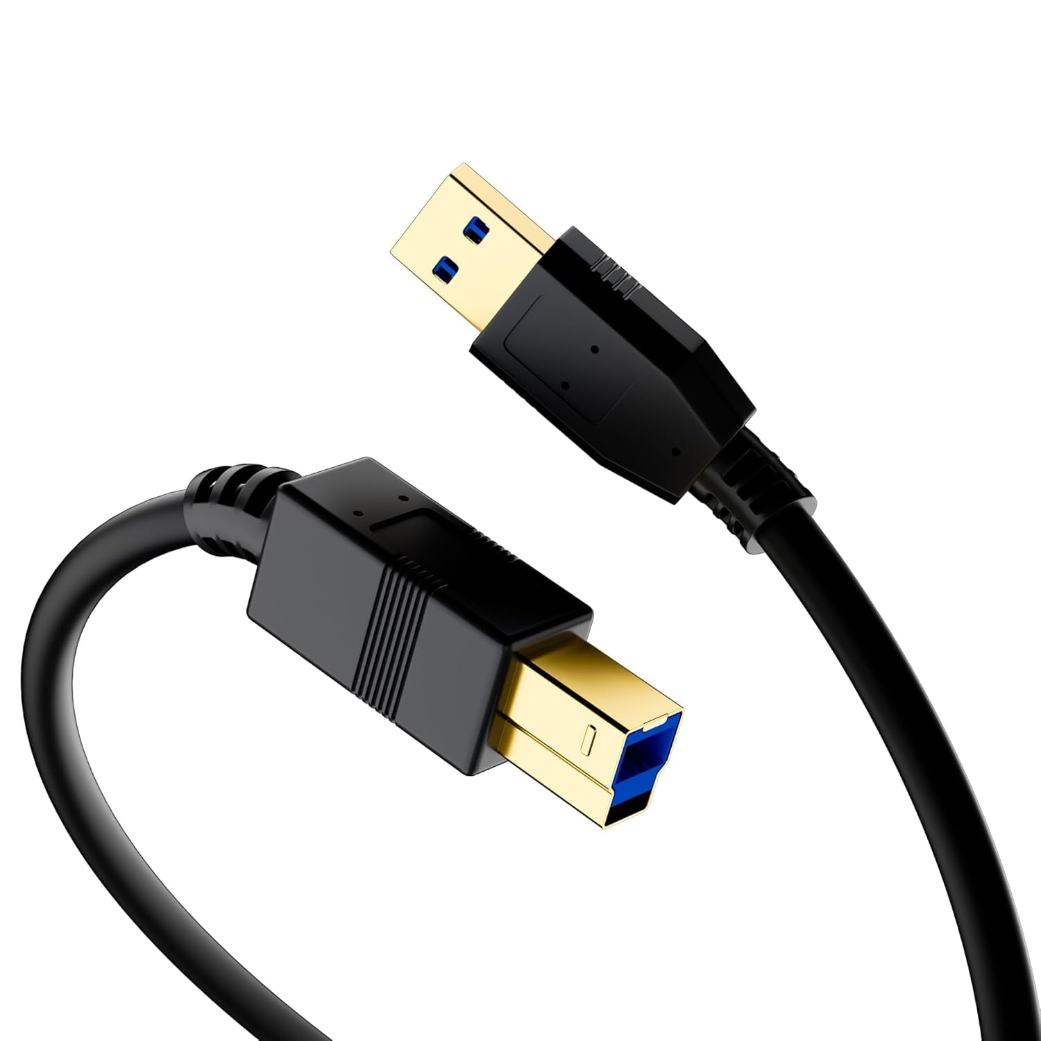 LINYAN-USB B 3.0 Cable 10 FT, USB A-Male to B-Male Cable, Gold-Plated ...