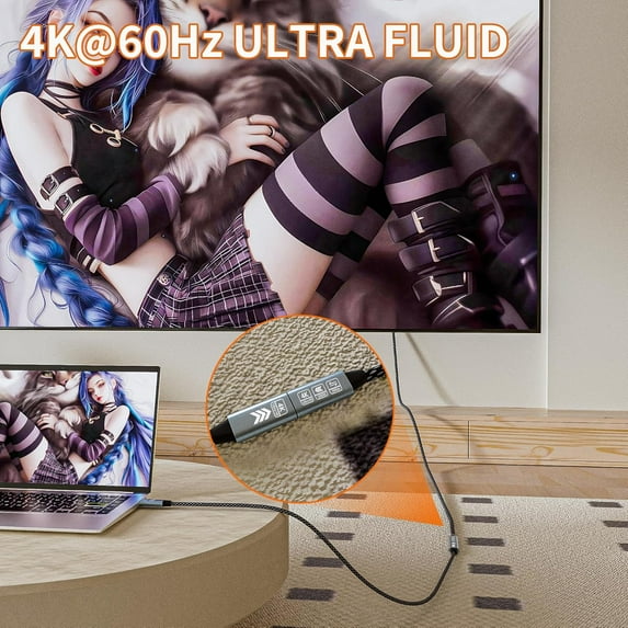 LINYAN-USB C Extension Cable 16.5FT, 20Gbps/100W USB3.2 Type C Extender ...