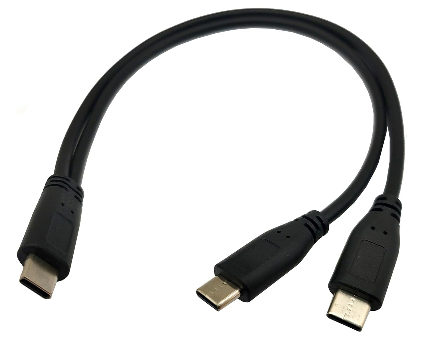 LINYAN-USB C Splitter Charge Cable, 1 Feet USB Type C Male to 2 Dual ...