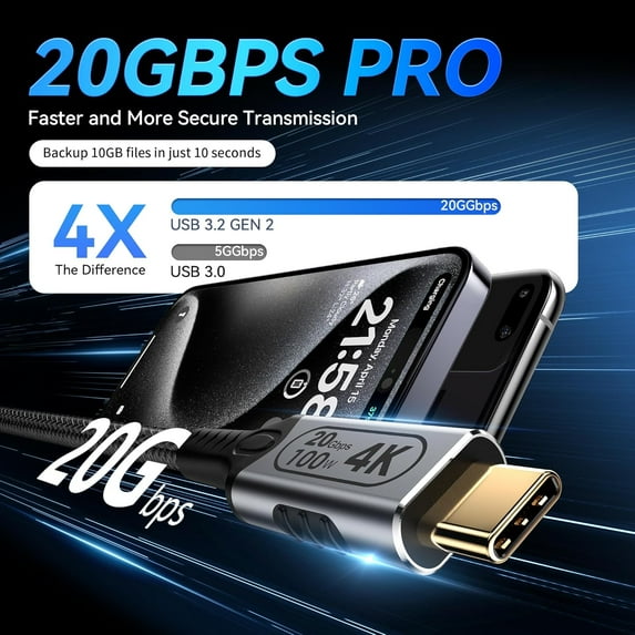 LINYAN-USB c Long Charging Cable,usbc to usbc 16.5ft/5M,20gbps USB c ...