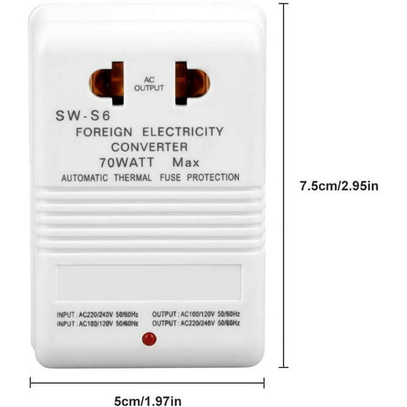 LINYAN-Voltage Converter 70W 110V/120V to 220V/240V Step-Up&Down ...