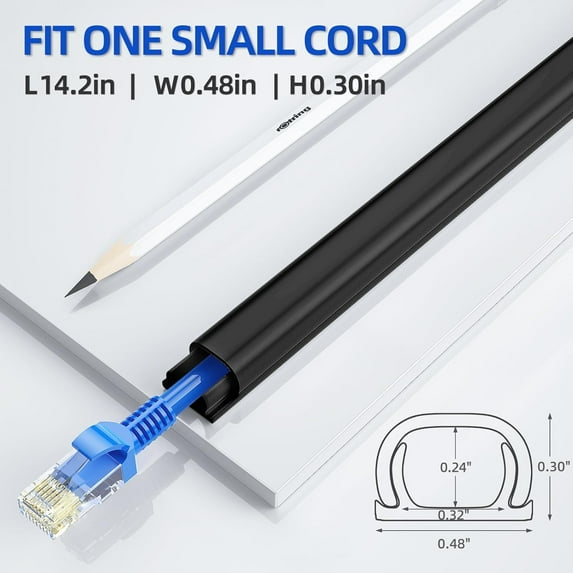 LINYAN-Wire Covers for Cords on Wall, 128in Cord Hider Cord Covers for ...