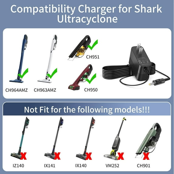 LINYAN-for Shark Charger CH951 CH951C CH950 CH950C CH955 CH963AMZ ...