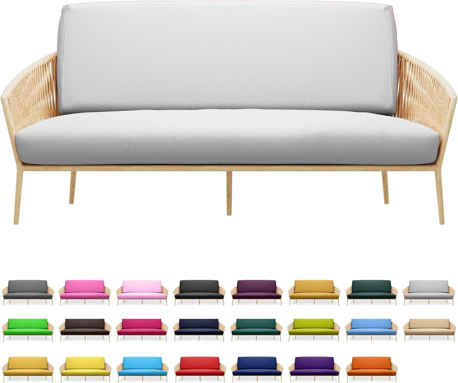 LINZJI Futon Cover Stretch Futon Cover Sofa Slipcover Sofa Bed Anti ...