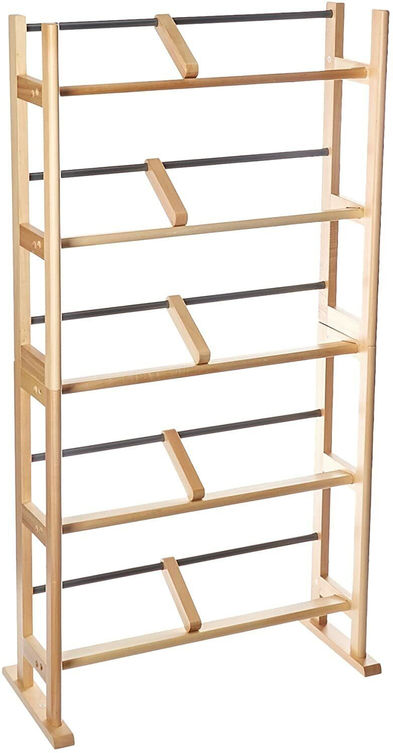 LINZJI Media Storage Rack Book DVD CD Shelf Organizer Cabinet Tower ...