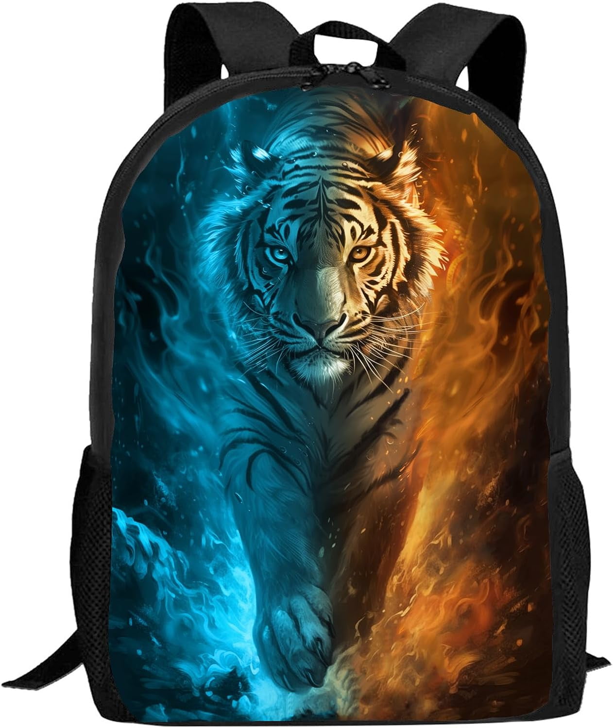 LION Tiger Backpack for Ice and Fire Tiger Cool Animal Bookbags ...