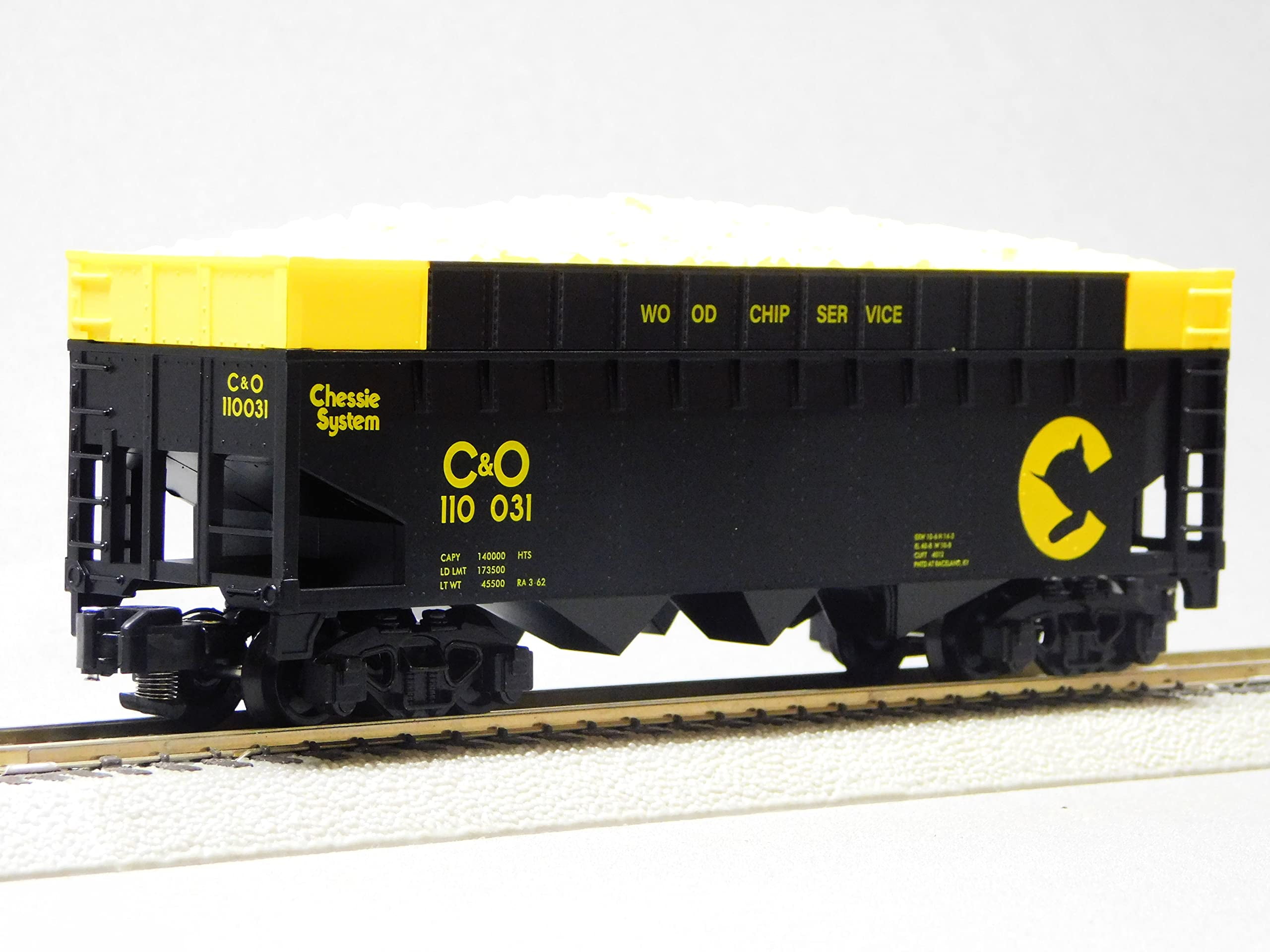 LIONEL AMERICAN FLYER CHESSIE SYSTEM (C&O) WOOD CHIP HOPPER #110013 S ...