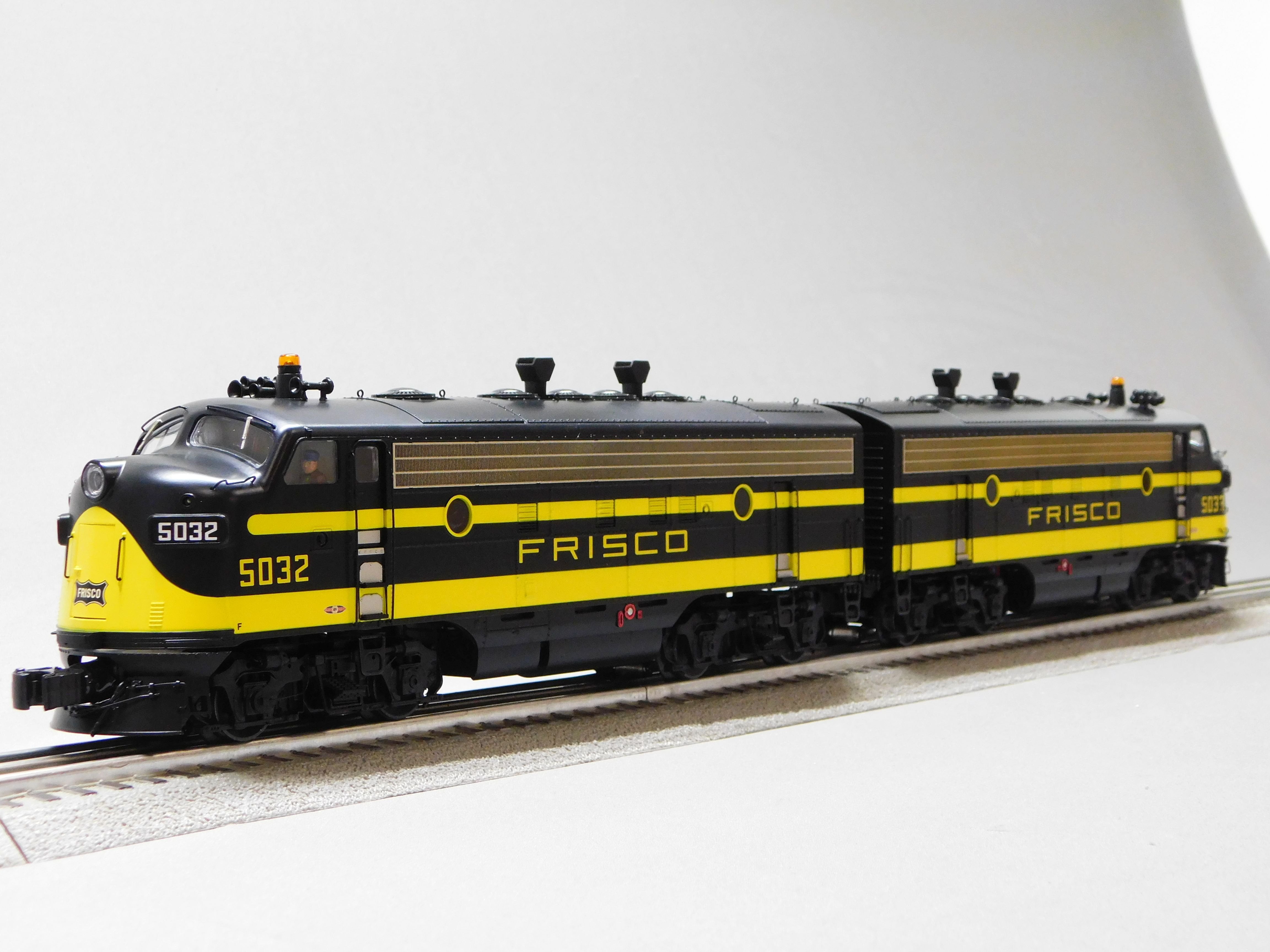 LIONEL BTO FRISCO LEGACY F7 AA DIESEL LOCOMOTIVE ENGINE SET O GAUGE ...