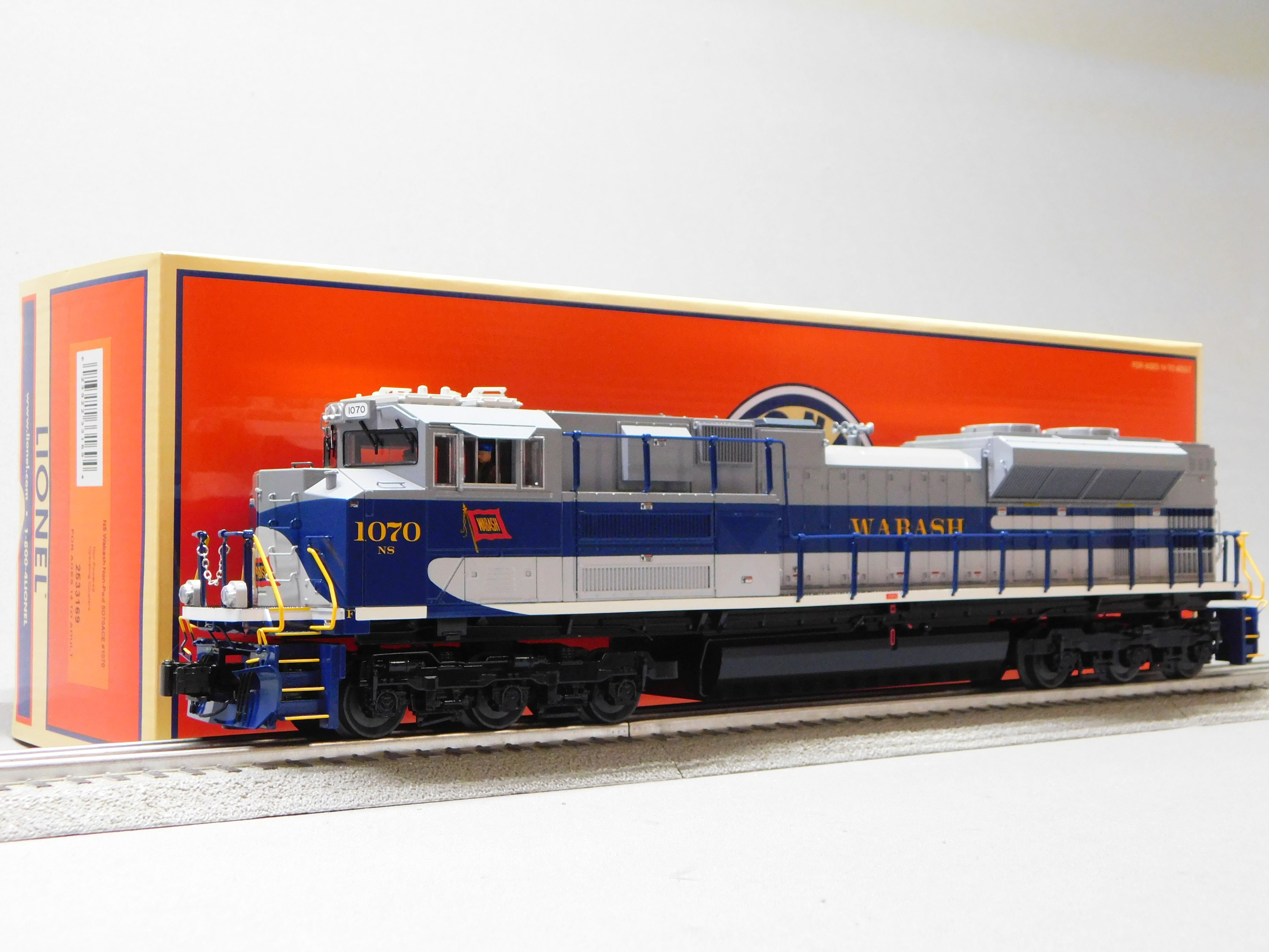 LIONEL BTO NORFOLK SOUTHERN WABASH HERITAGE 1070 NON-POWERED SD70ACe ...
