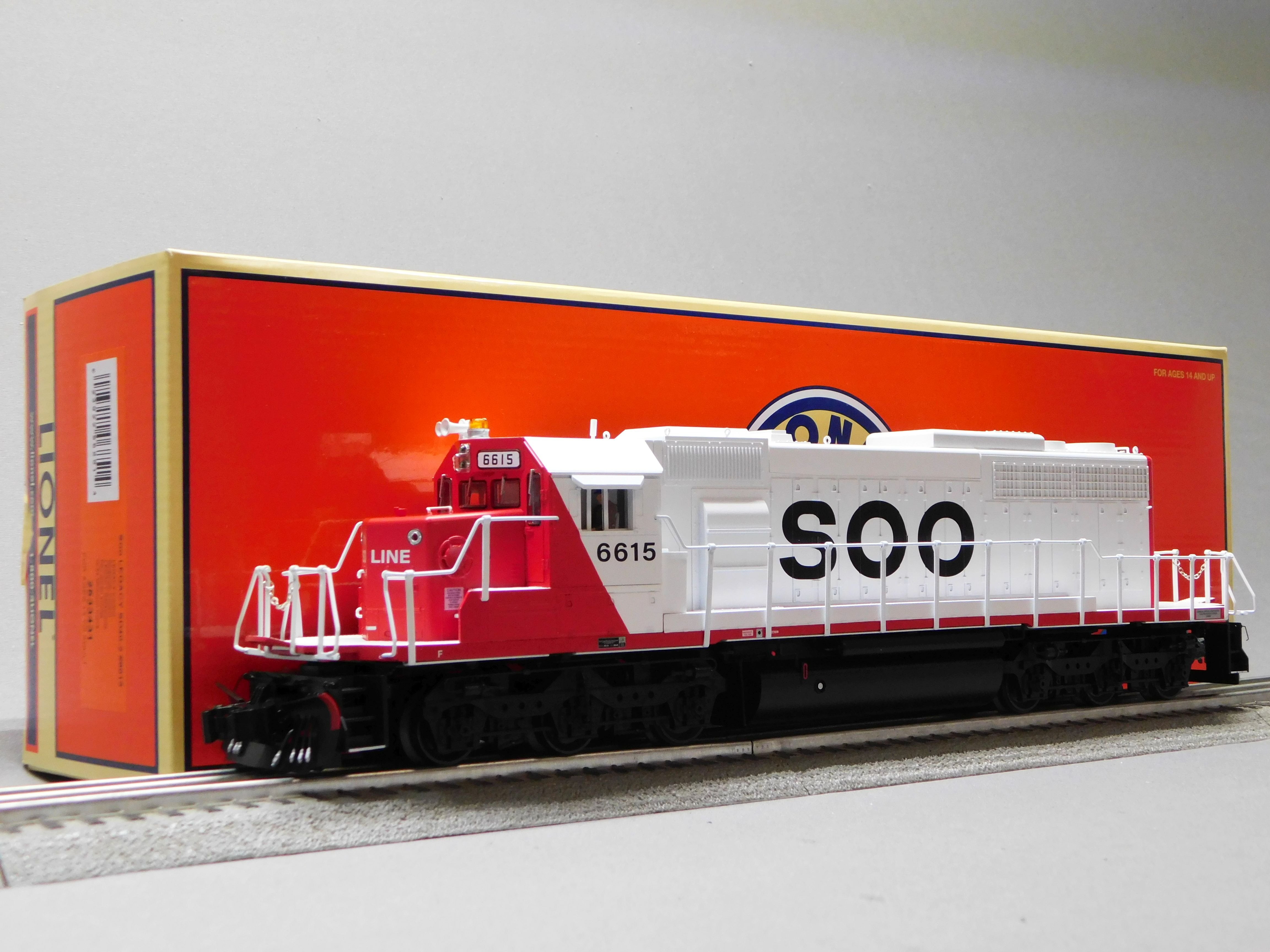 LIONEL BTO SOO LINE RAIL LEGACY SD40-2 #6615 DIESEL ENGINE O GAUGE 2533431 - Walmart.com