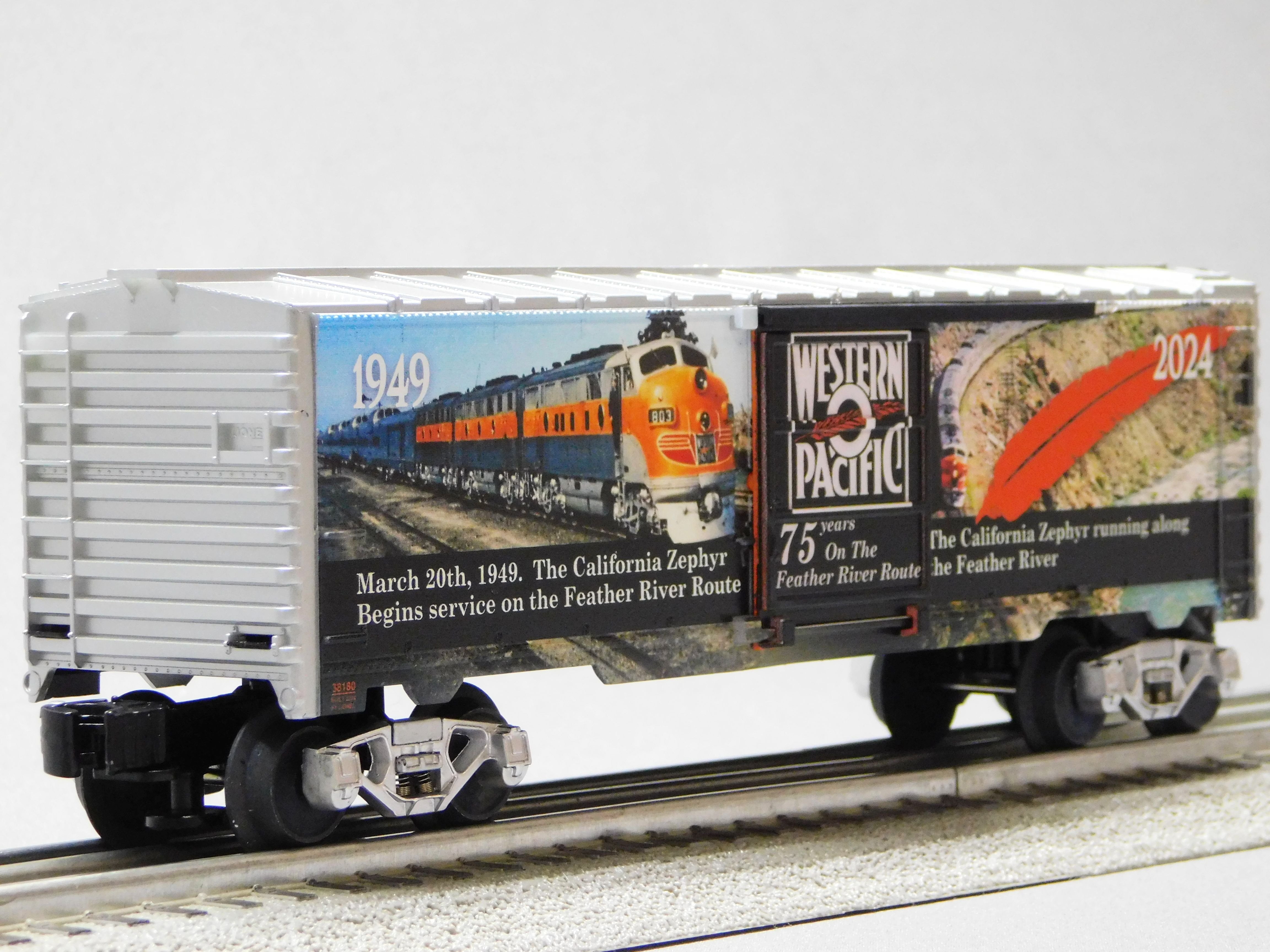 LIONEL CALIFORNIA ZEPHYR 75TH ANNIVERSARY BOXCAR WESTERN PACIFIC MUSA ...