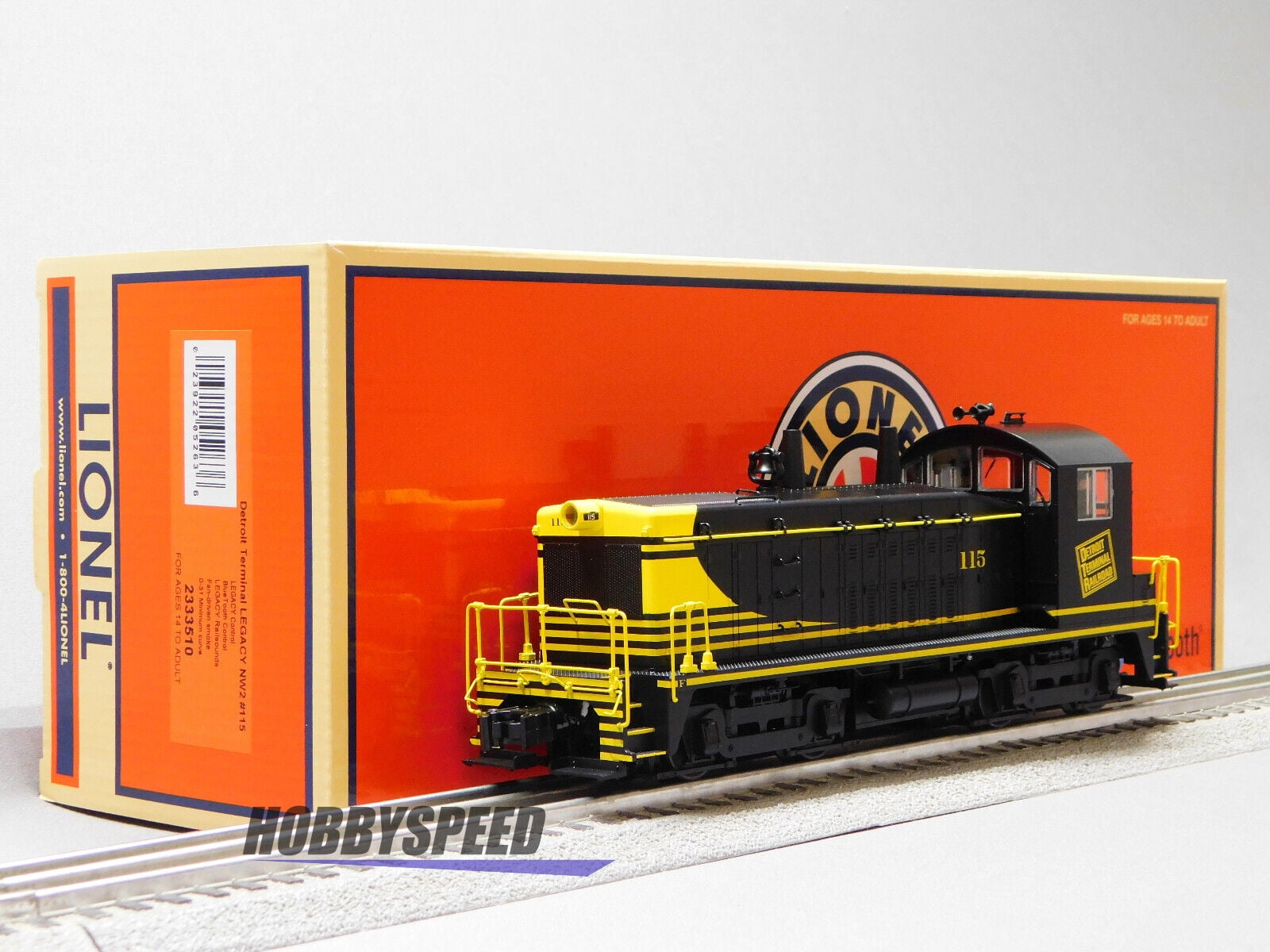 LIONEL DETROIT TERMINAL LEGACY NW2 #115 DIESEL LOCOMOTIVE ENGINE ...
