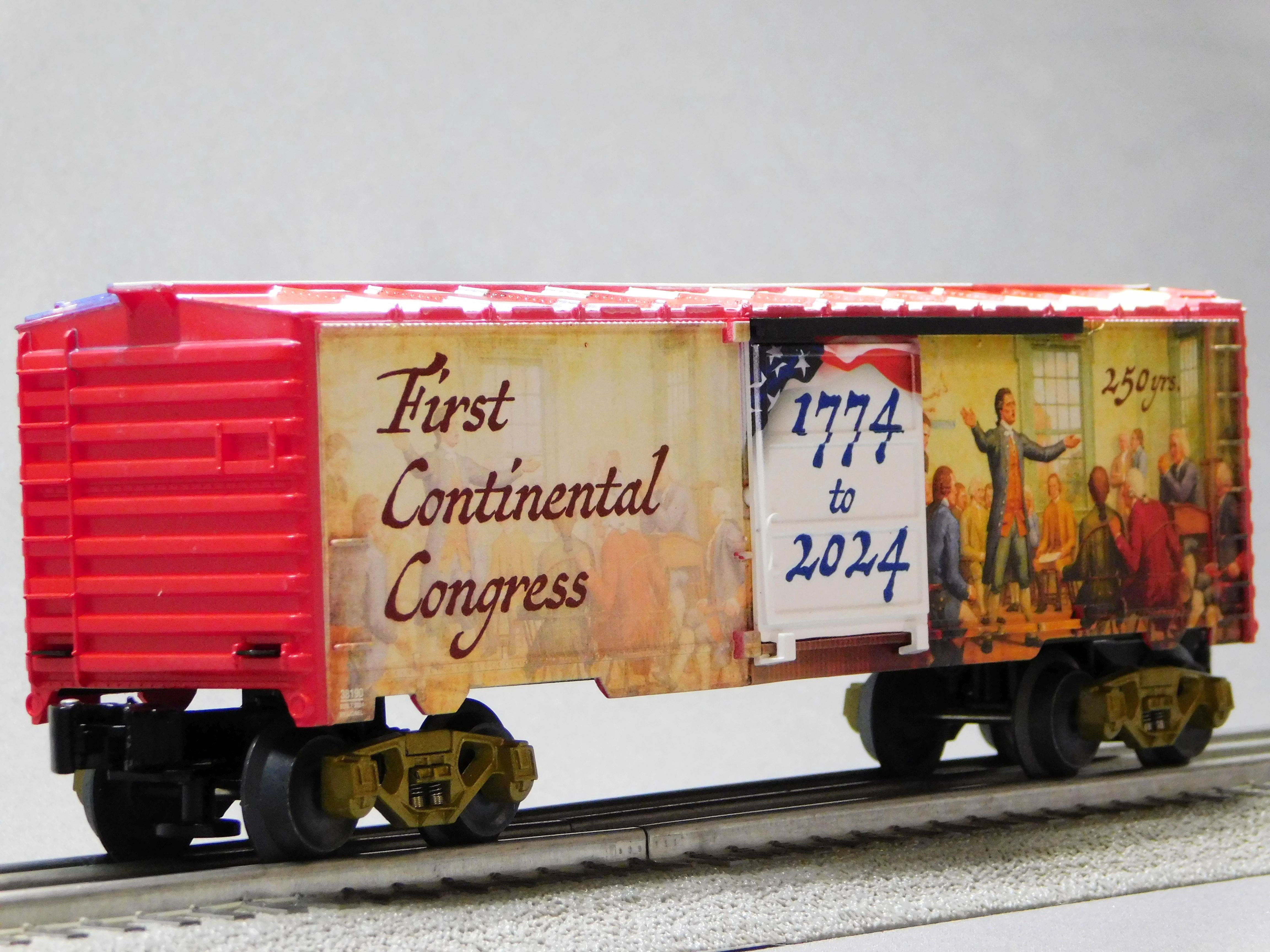 LIONEL FIRST CONTINENTAL CONGRESS 250TH ANNIVERSARY BOXCAR MUSA 2438190 ...