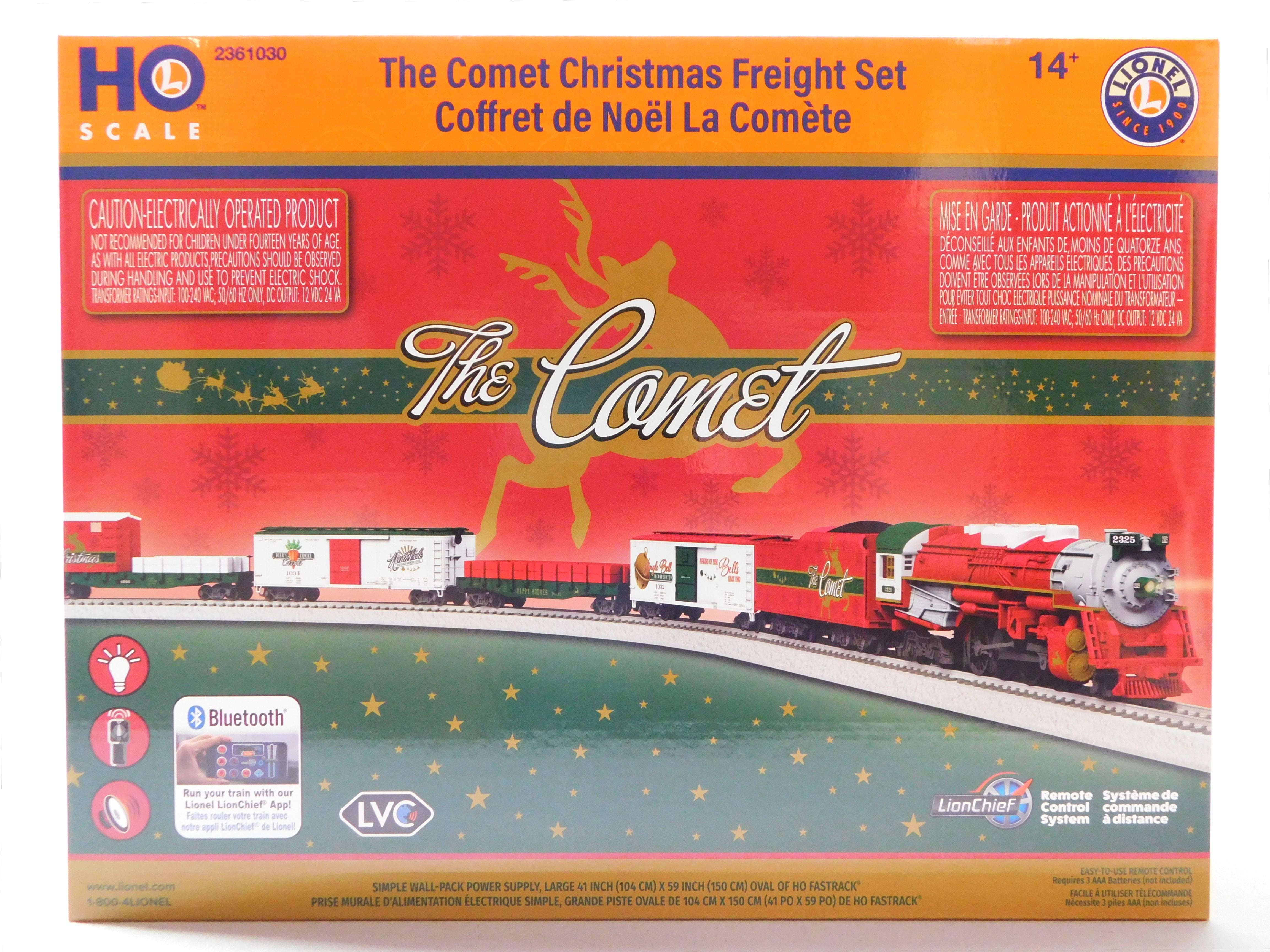 LIONEL HO SCALE "THE COMET" CHRISTMAS FREIGHT TRAIN SET 2361030 ...