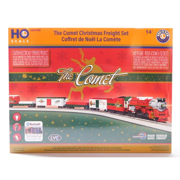 LIONEL HO SCALE "THE COMET" CHRISTMAS FREIGHT TRAIN SET 2361030 ...