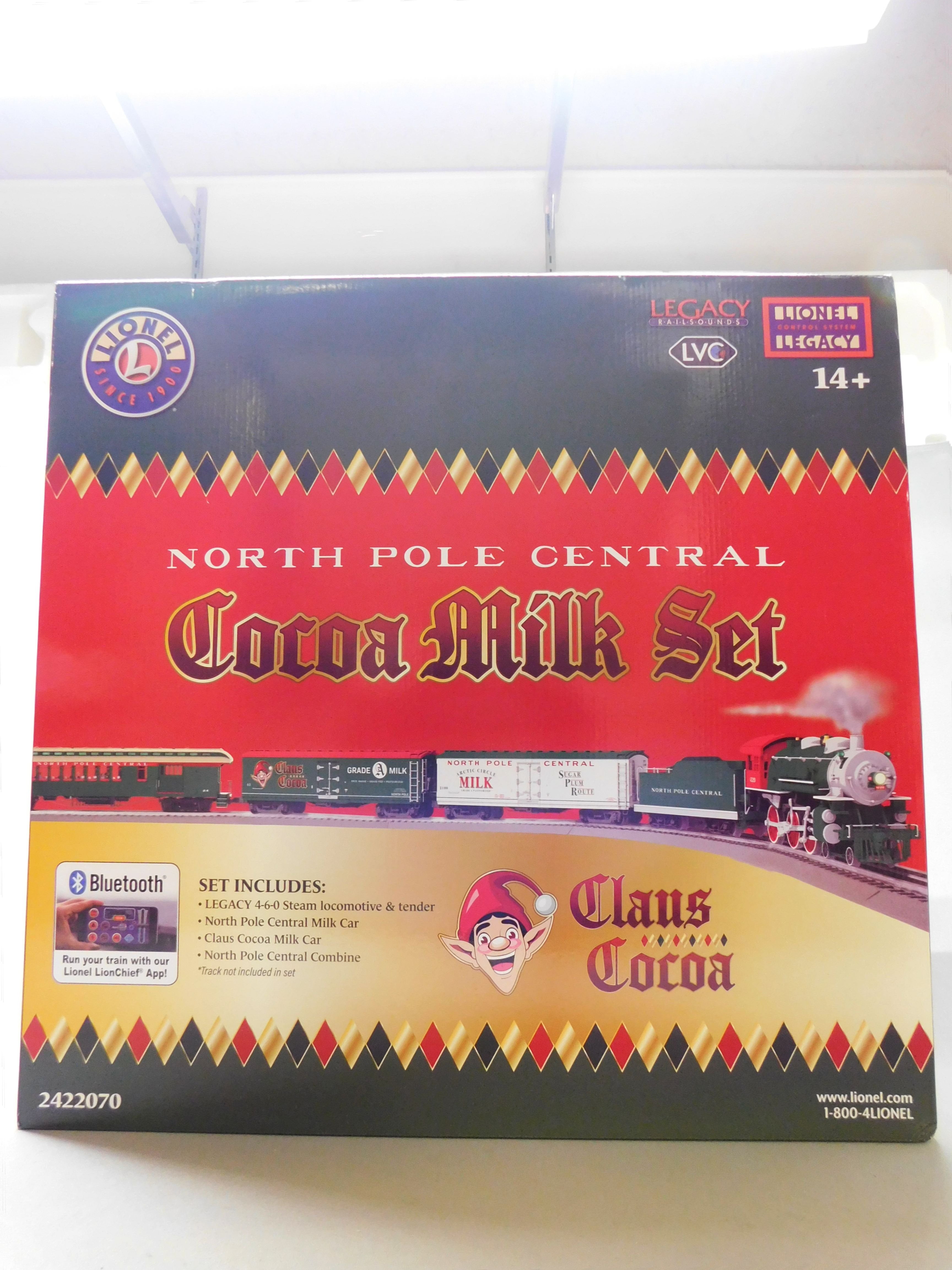 LIONEL NORTH POLE CENTRAL COCOA MILK LEGACY TRAIN SET O GAUGE 2422070 ...