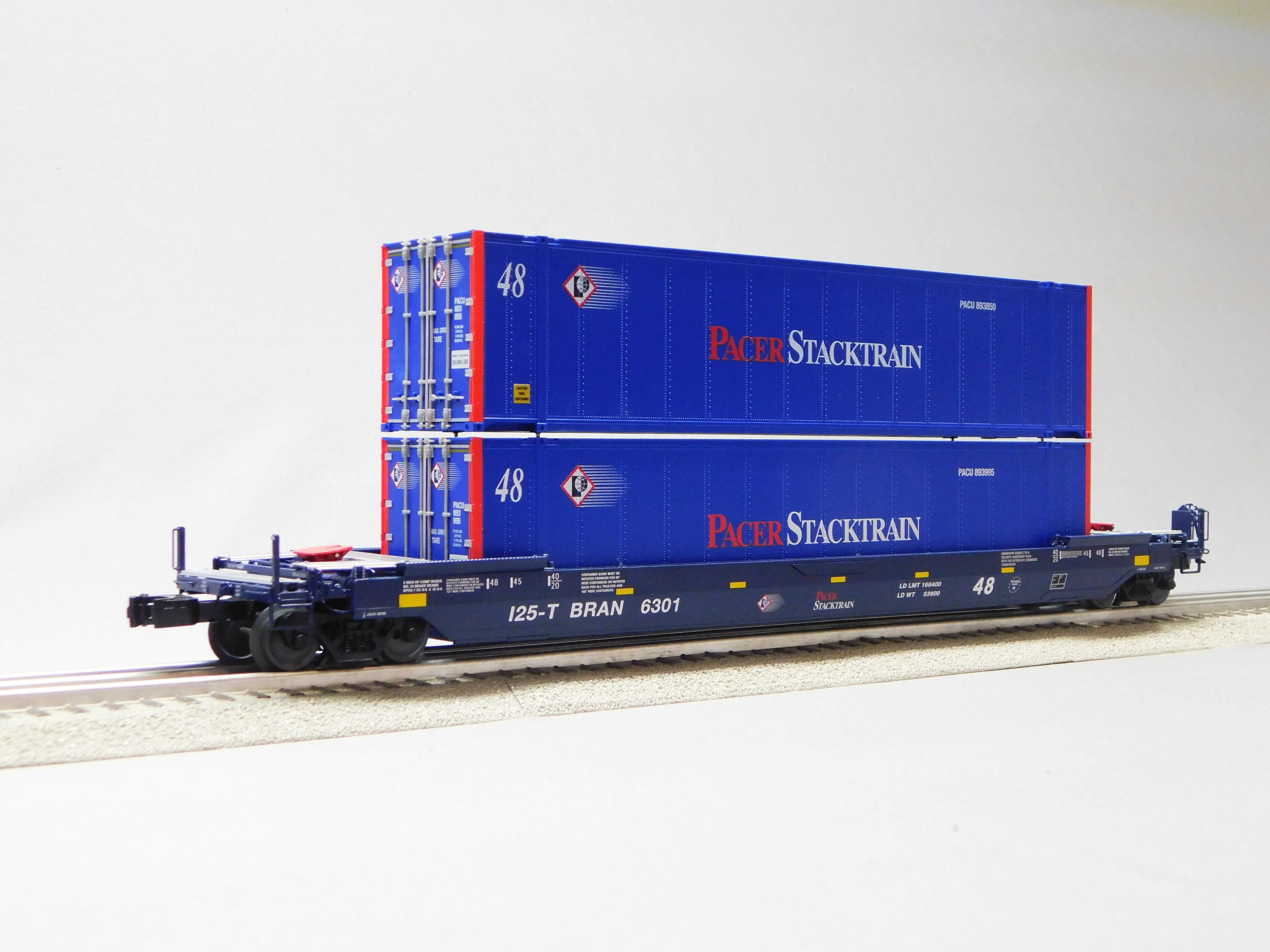 LIONEL PACER STACKTRAIN HUSKY STACK with TRAILERS #6301 O GAUGE 2226621 ...