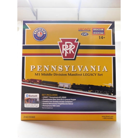 LIONEL PENNSYLVANIA M1 MIDDLE DIVISION LEGACY FREIGHT TRAIN SET O GAUGE ...