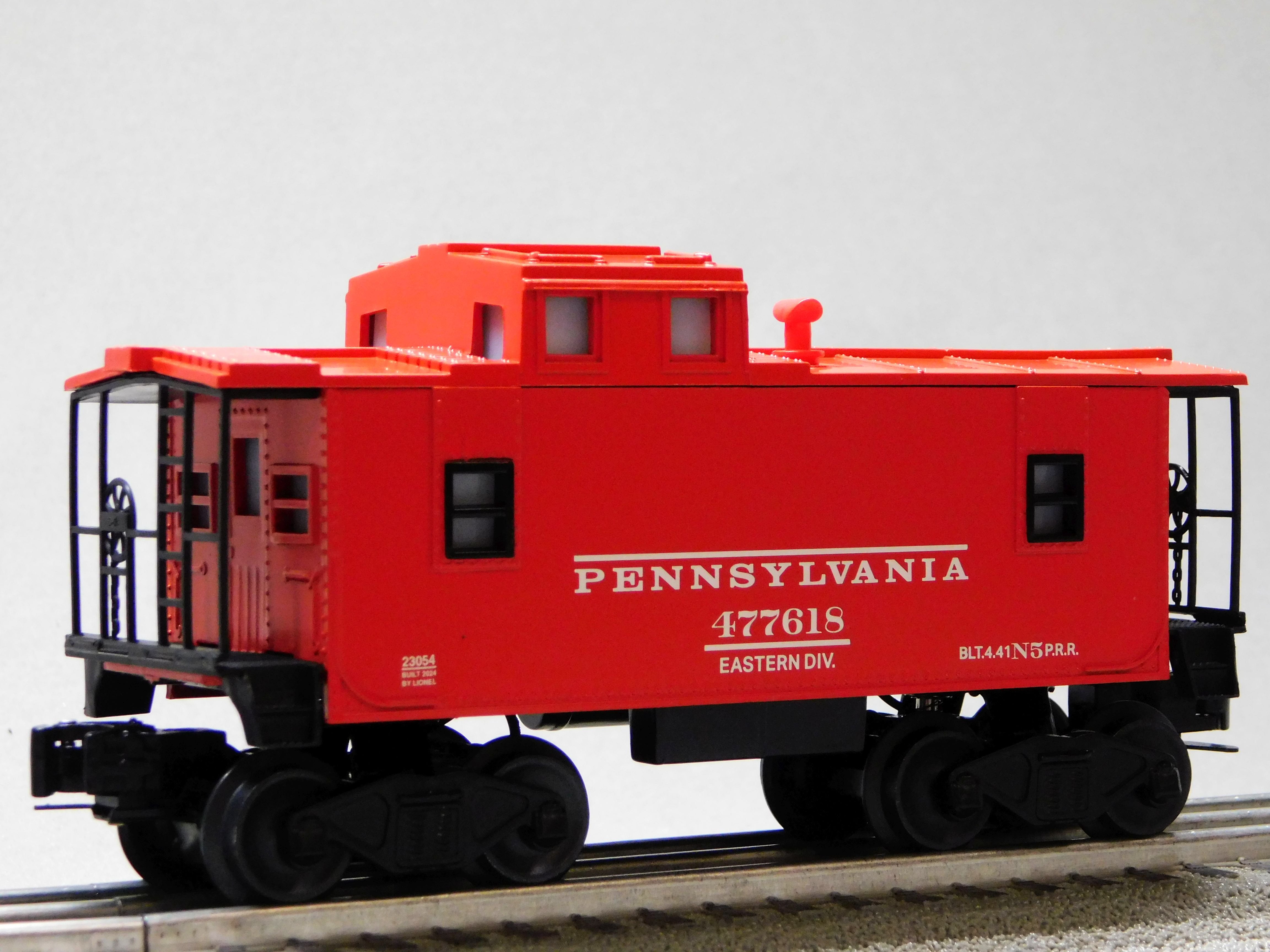 LIONEL PENNSYLVANIA RAILROAD PRR CABOOSE #477618 O GAUGE 2423050-C ...