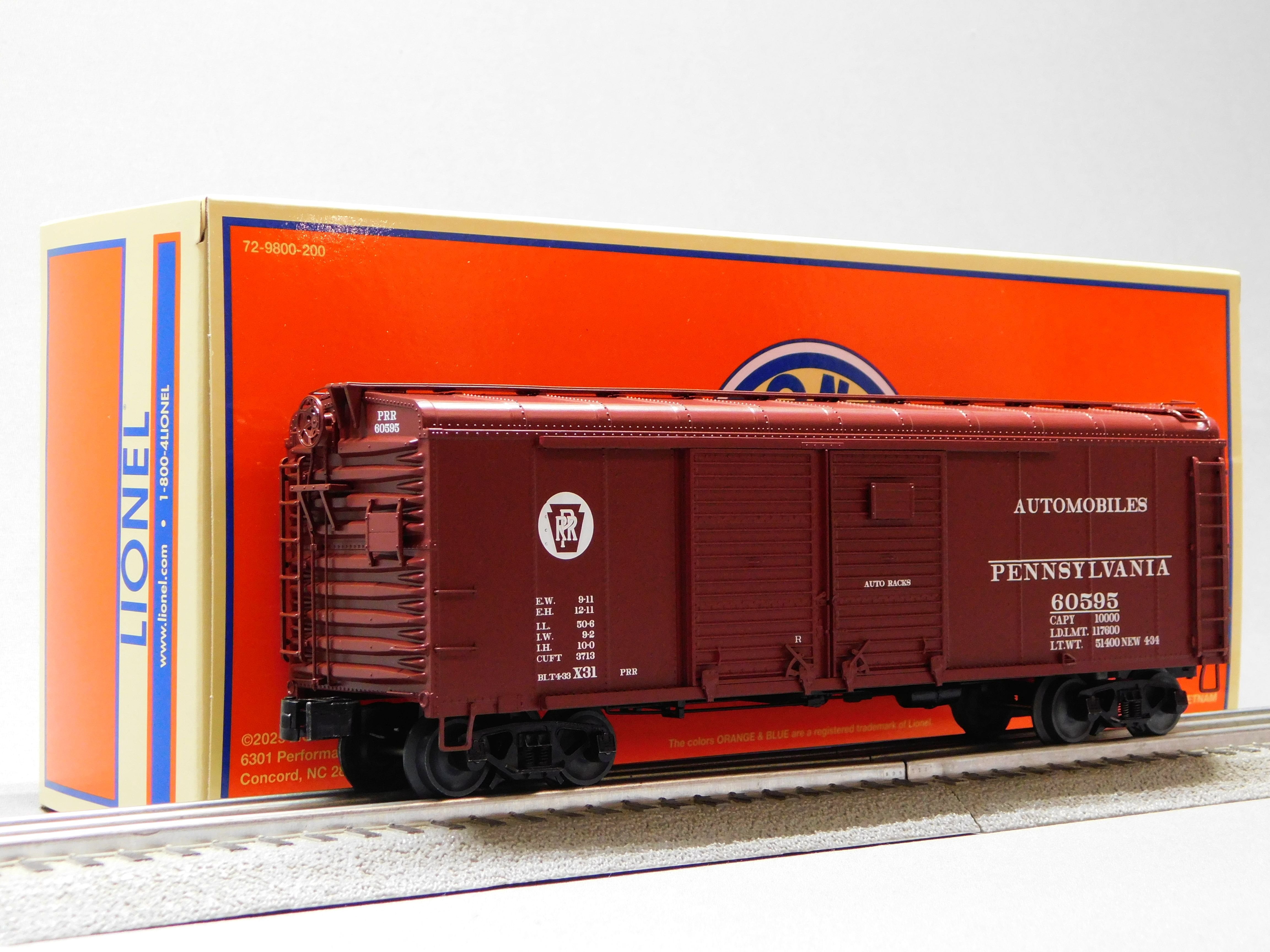 LIONEL PENNSYLVANIA X31 BOXCAR #60595 O GAUGE 2526122 - Walmart.com