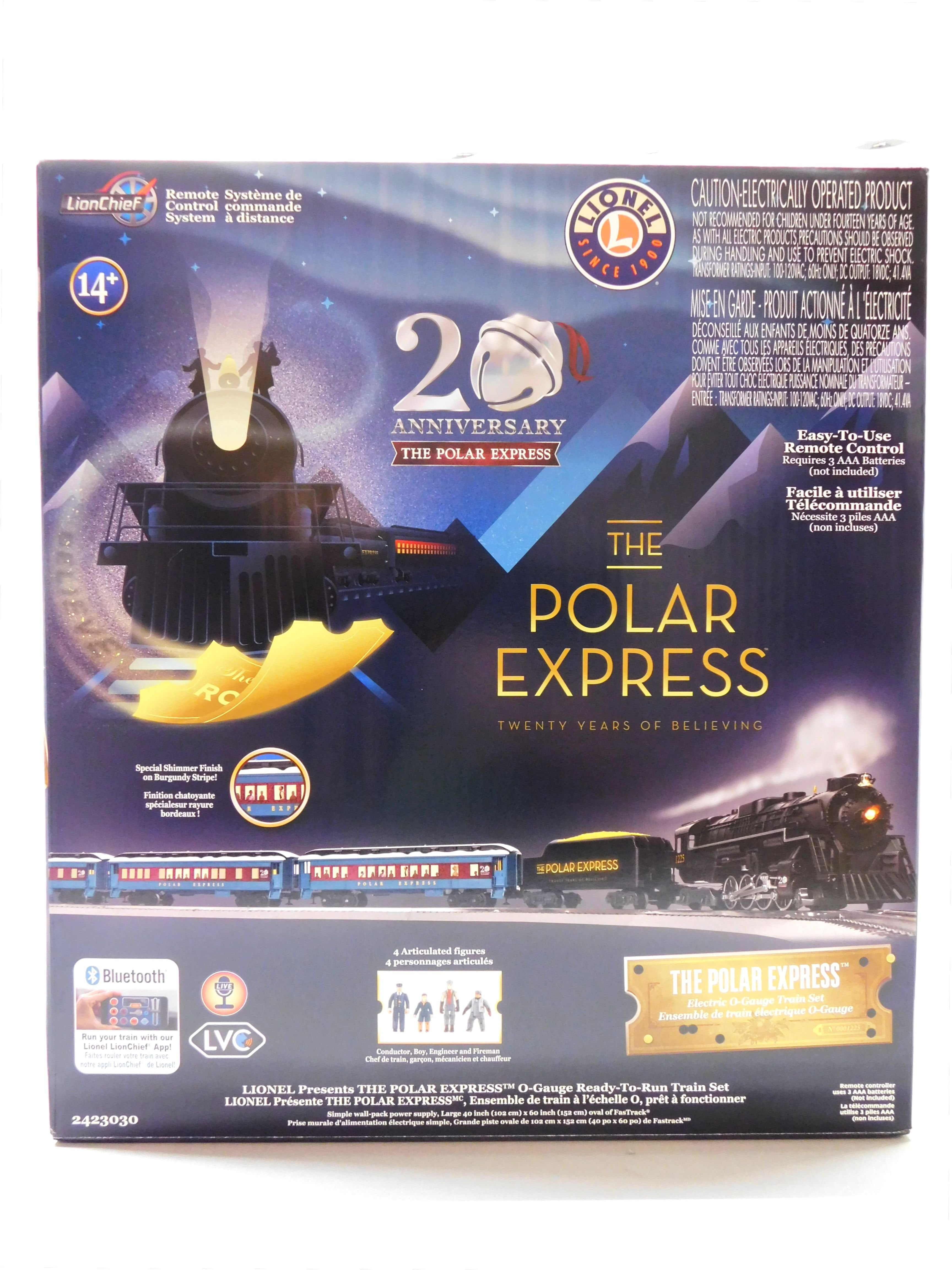 LIONEL POLAR EXPRESS 20TH ANNIVERSARY LIONCHIEF TRAIN SET O GAUGE 2423030 - Walmart.com
