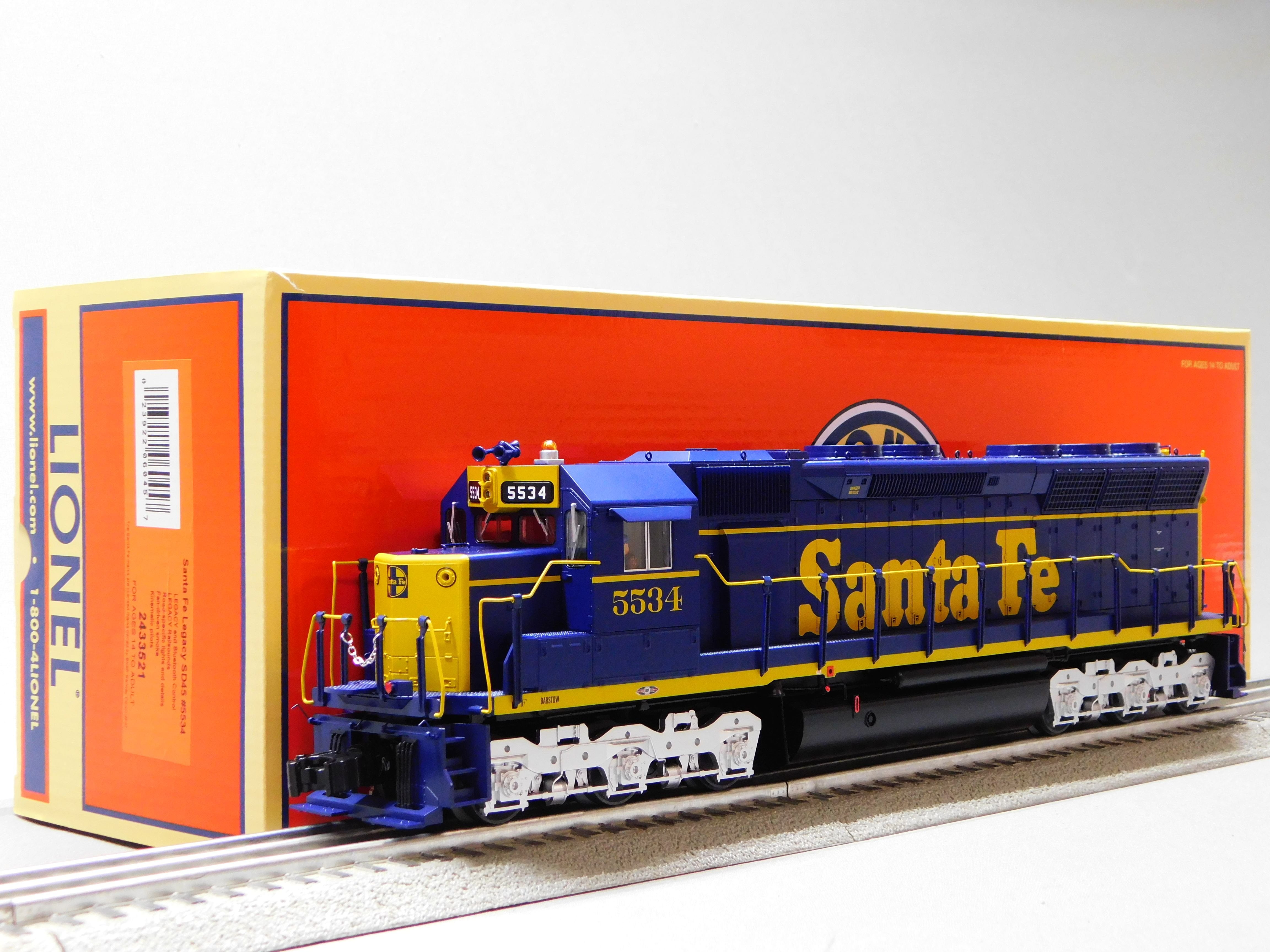 LIONEL SANTA FE LEGACY SD45 DIESEL LOCOMOTIVE ENGINE #5534 O GAUGE 2433521 - Walmart.com