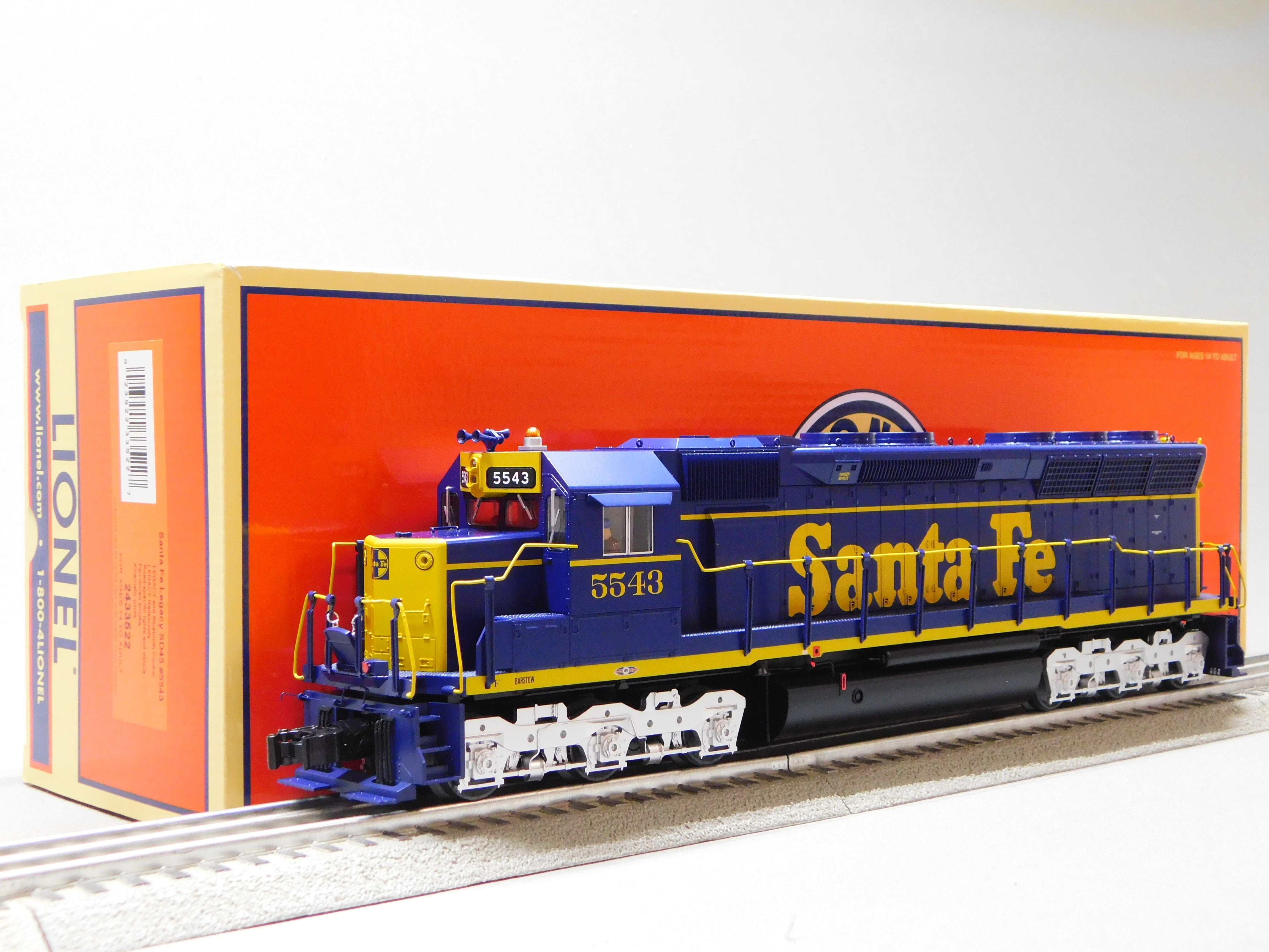 LIONEL SANTA FE LEGACY SD45 DIESEL LOCOMOTIVE ENGINE #5543 O GAUGE ...
