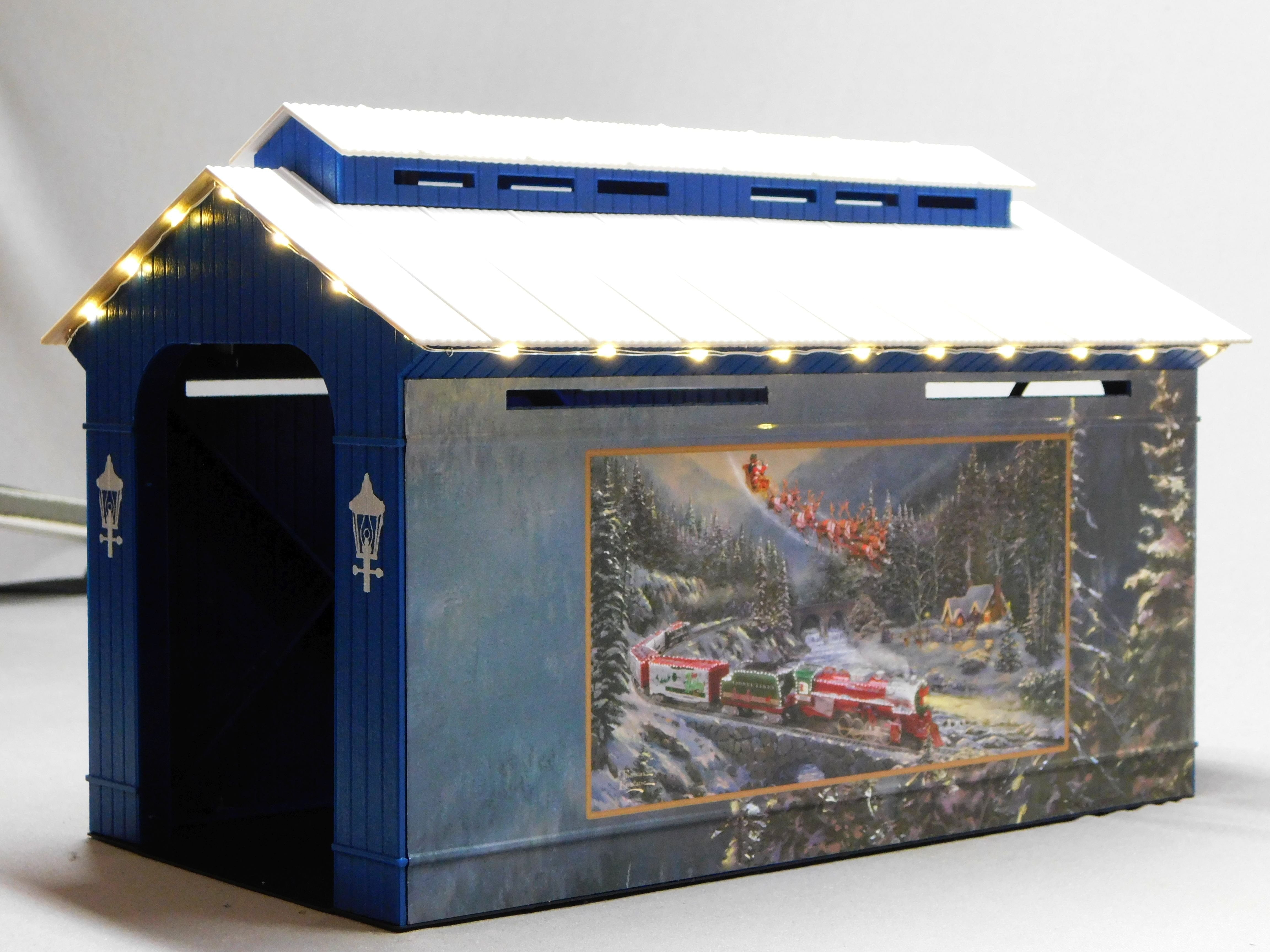 LIONEL THOMAS KINKADE CHRISTMAS LIGHT EXPRESS ILLUMINATED COVERED ...