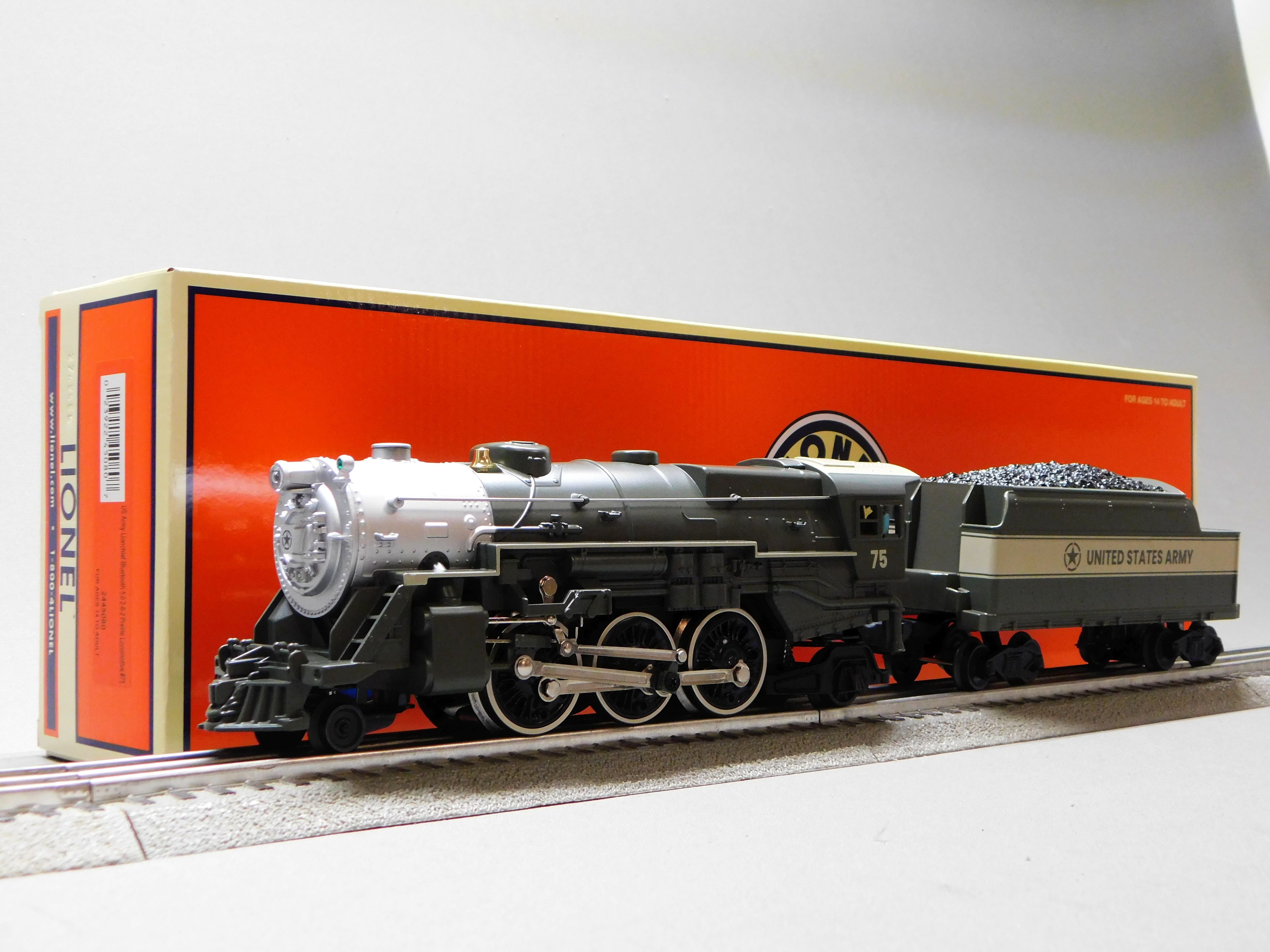 LIONEL US ARMY 2-6-2 PRIAIRIE LIONCHIEF 5.0 STEAM ENGINE O GAUGE ...