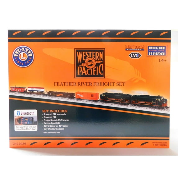 LIONEL Western Pacific WP Feather River Legacy Freight Train Set O ...