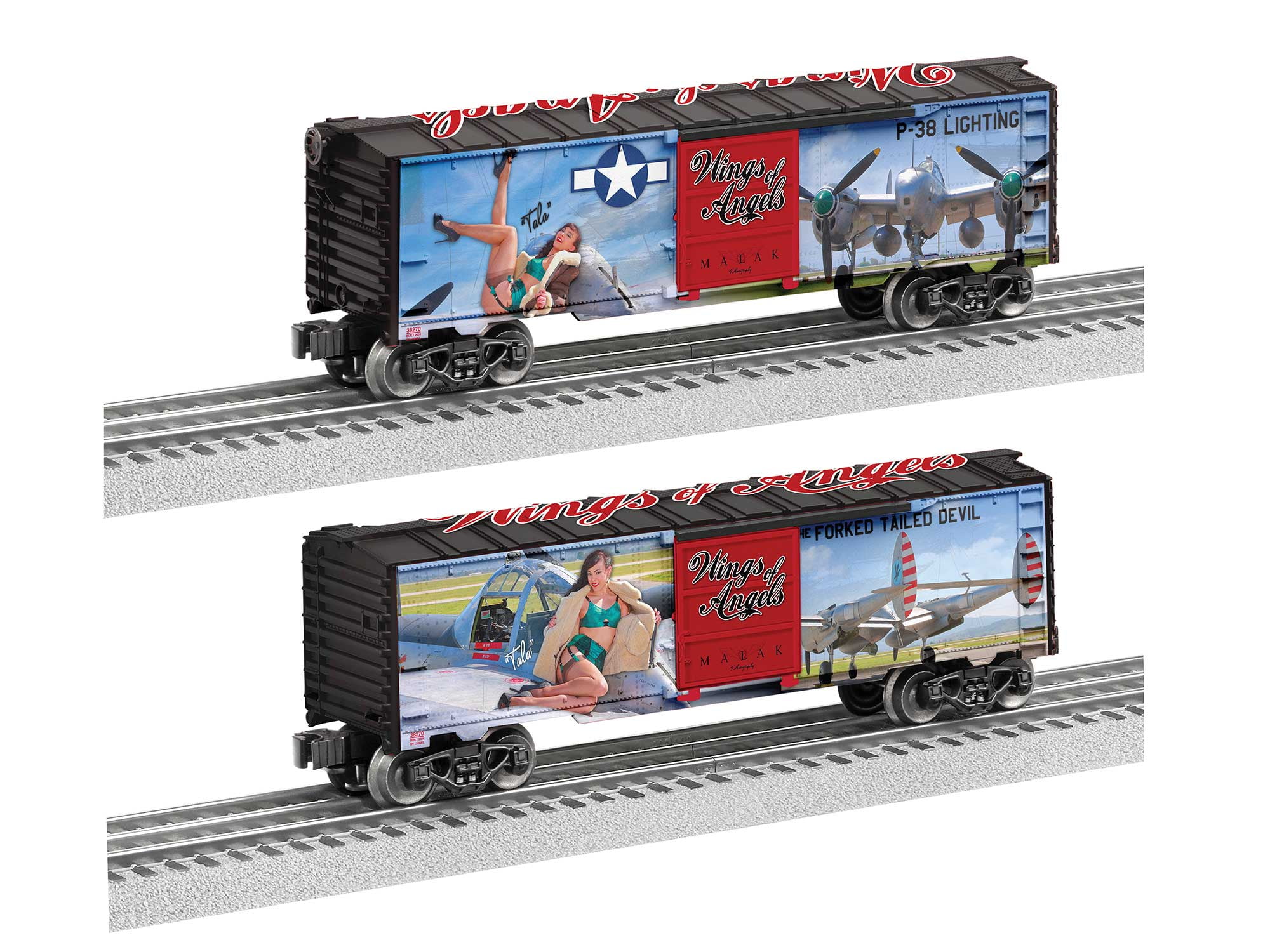 LIONEL WINGS OF ANGELS TALA BOXCAR O GAUGE WWII freight box car 2438270 ...