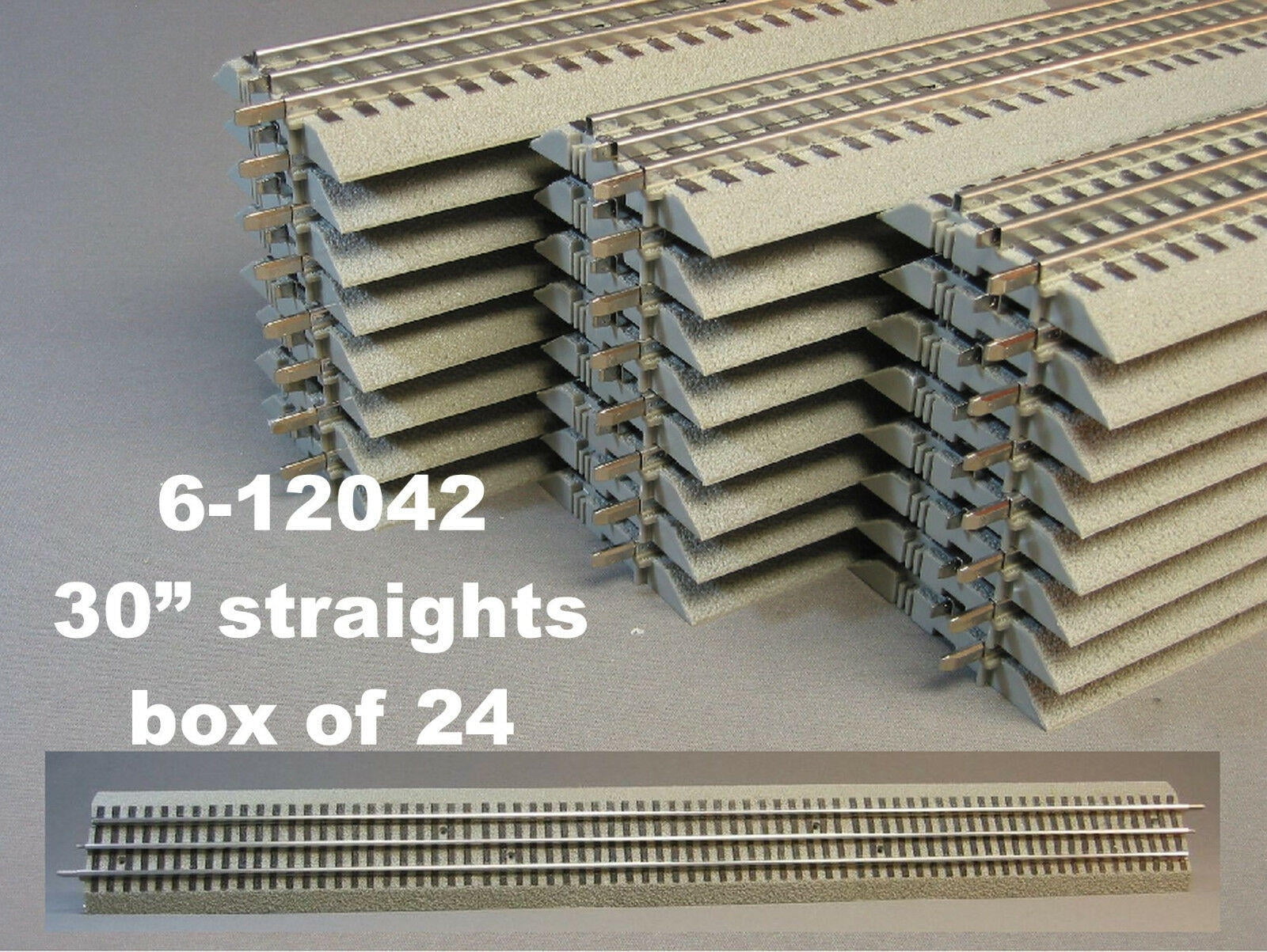 LIONELL FASTRACK 30" Straight Section Track 24 Pieces O Gauge - Walmart.com