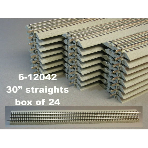 LIONELL FASTRACK 30" Straight Section Track 24 Pieces O Gauge - Walmart.com