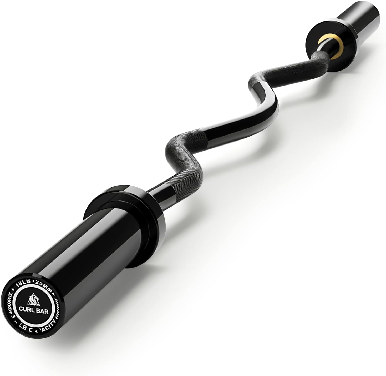 LIONSCOOL Premium 4ft/4.9ft/6ft Barbell for Strength Training and ...