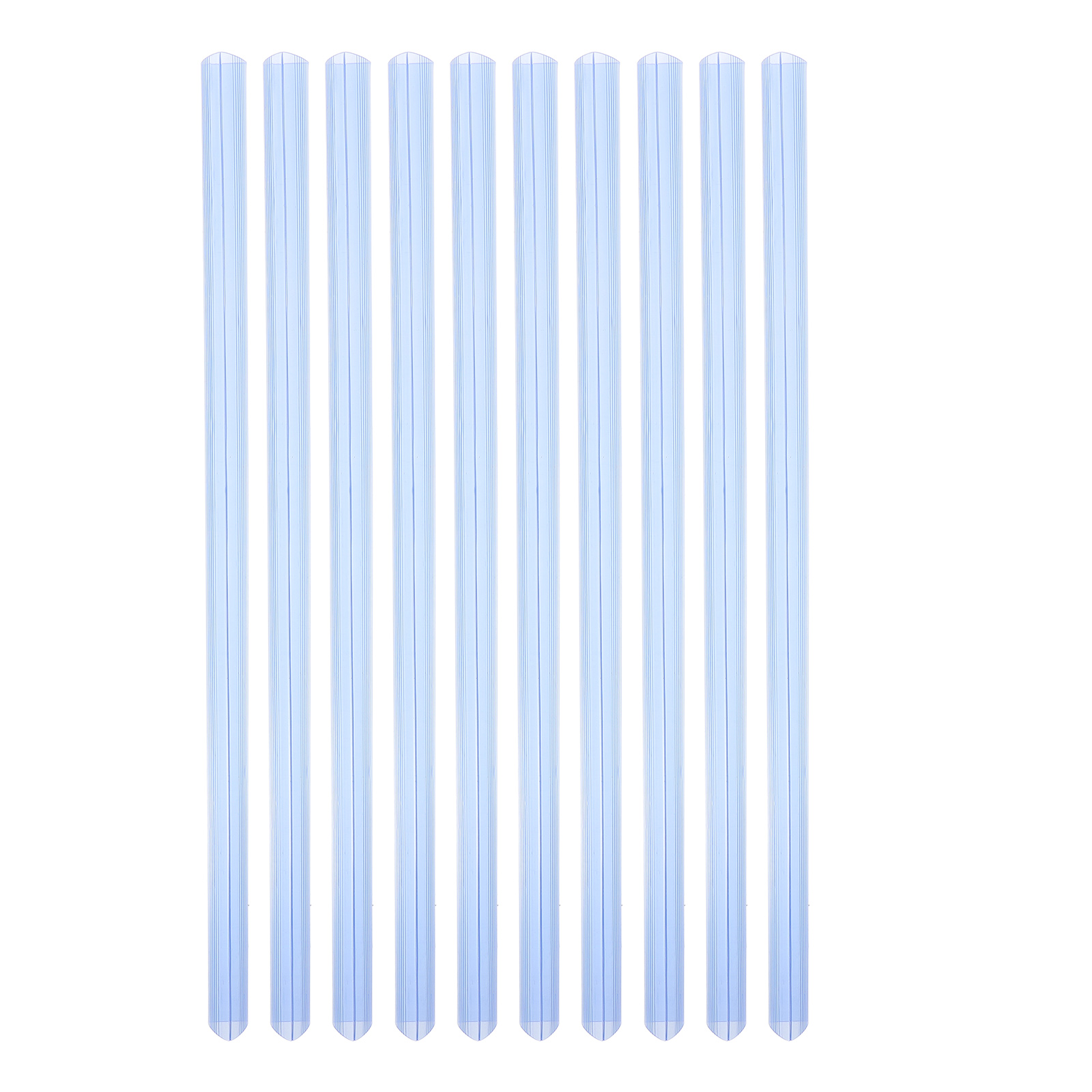 LIOOBO 10pcs Transparent Small Rod 1.0 Blue Ring Binder with Pull File ...