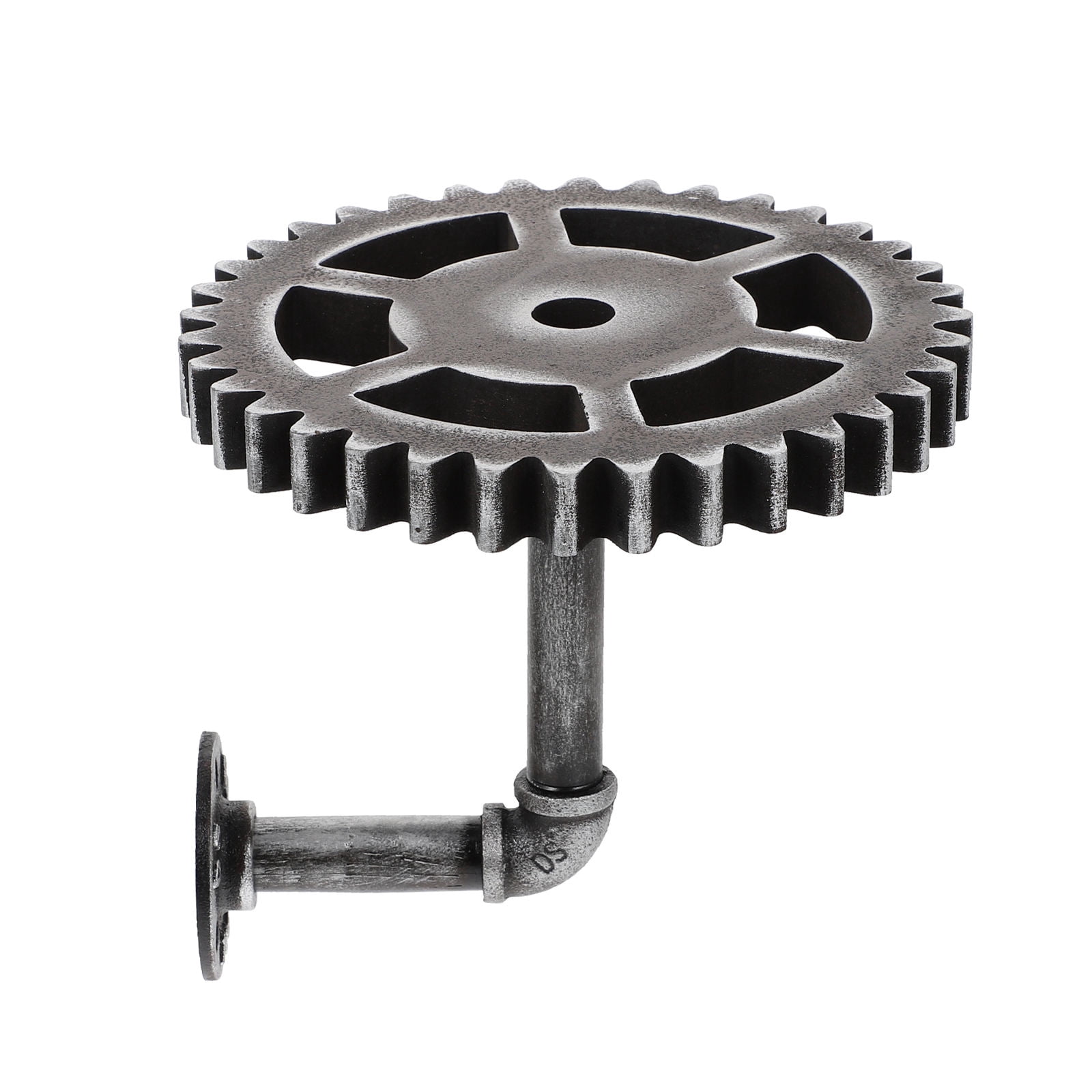 LIOOBO 1pc Vintage Iron Industrial Shelf Industrial Style Toothed Gear ...