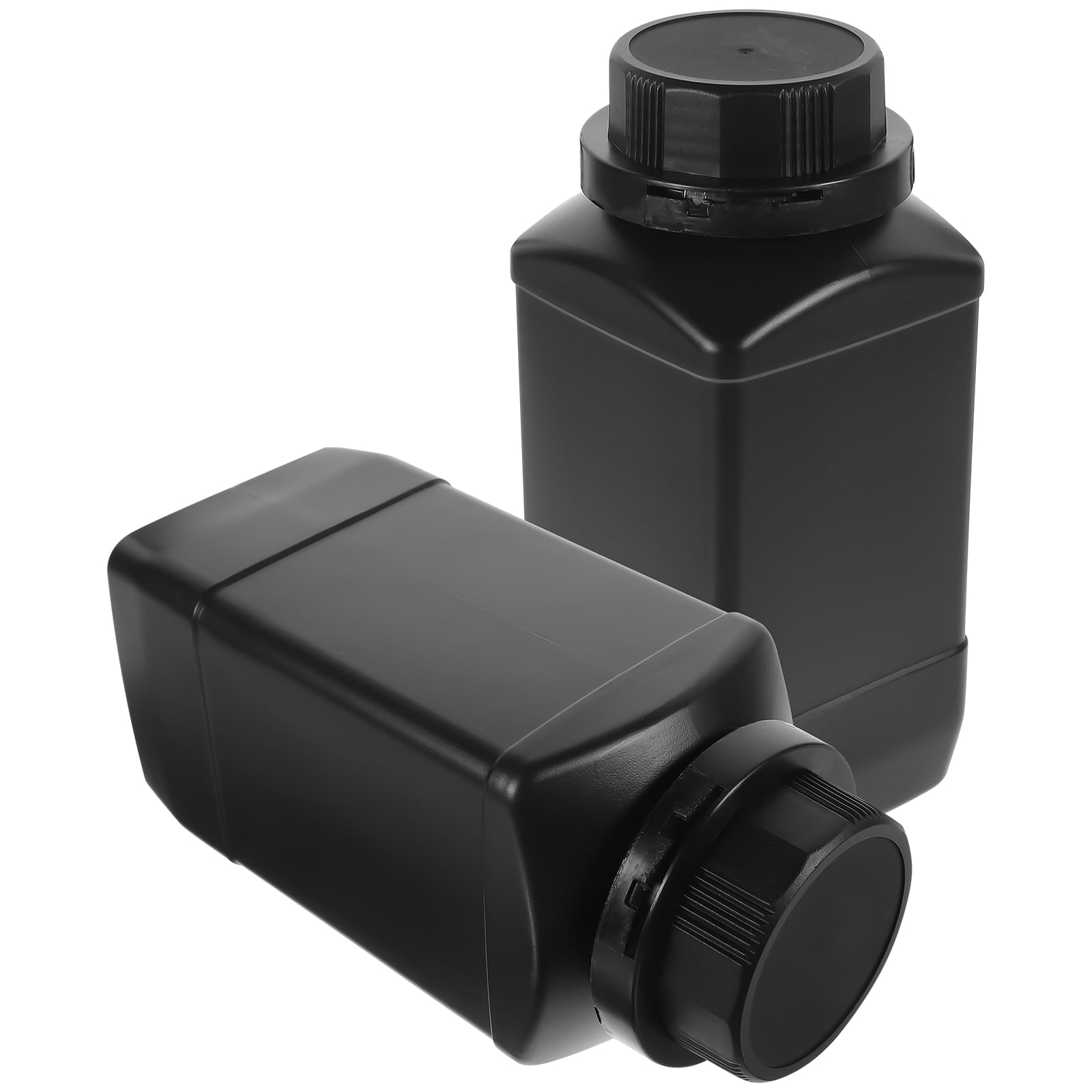 LIOOBO 2 Pcs Reagent Water Sample Bottles Big Mouth Square Containers ...