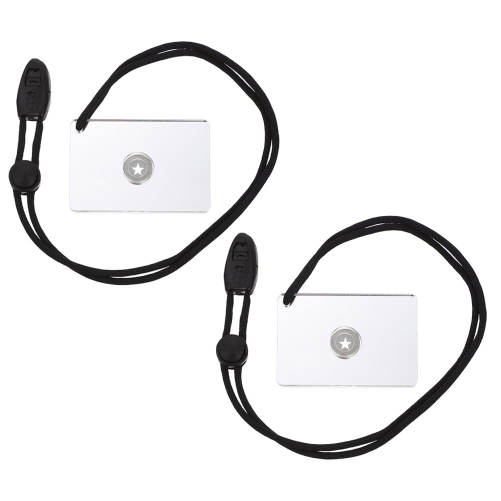 LIOOBO Camping Mirror Signal Mirror Multi 2Pcs for Outdoor Enthusiasts ...